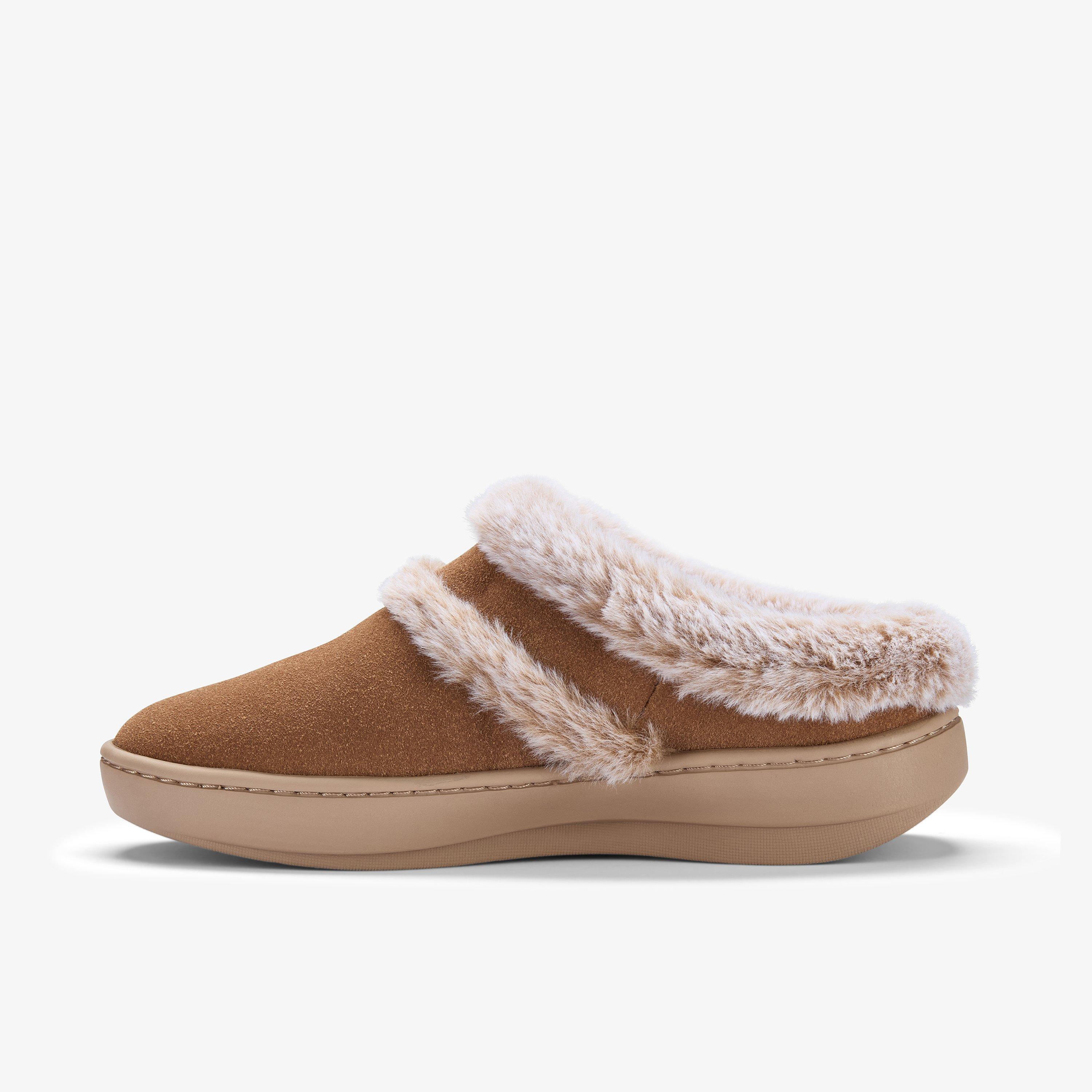 Womens Sklyar Rhode Cognac Slippers | Clarks