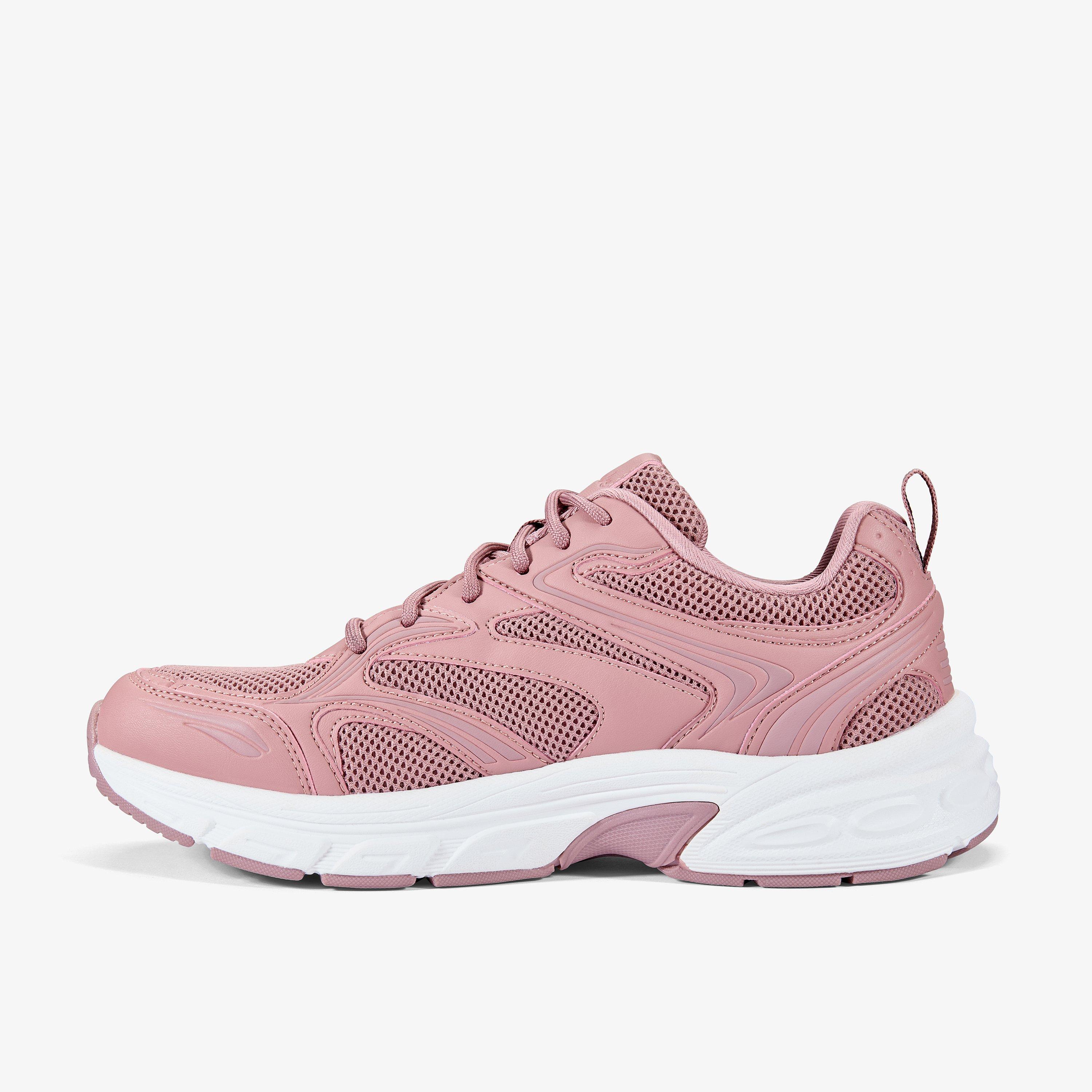 Womens Axcel Walk Pink Combination Trainers, Lace Up Trainers | Clarks UK