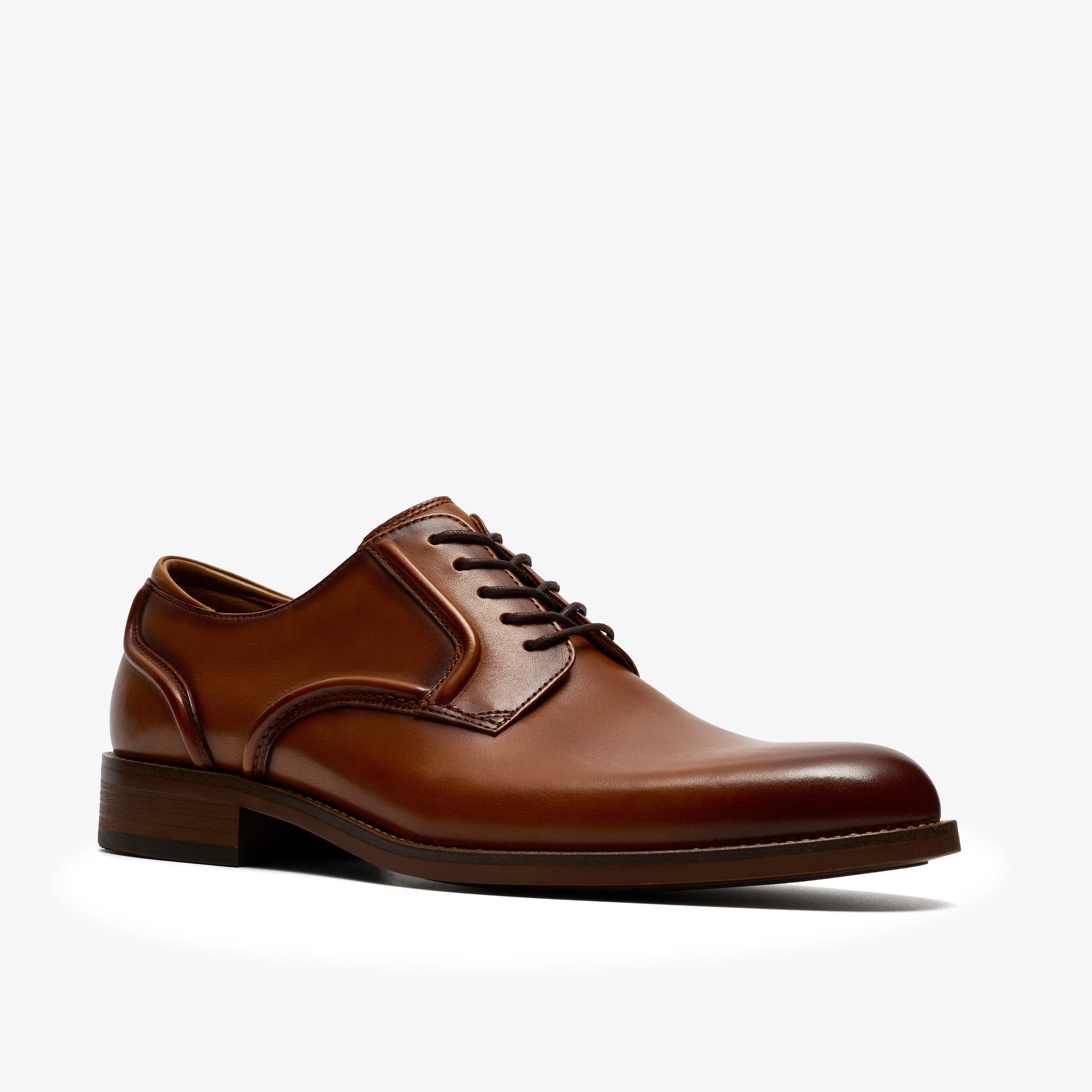 Mens Craft Remi Lace Tan Leather Derby Shoes, Lace Up | Clarks UK