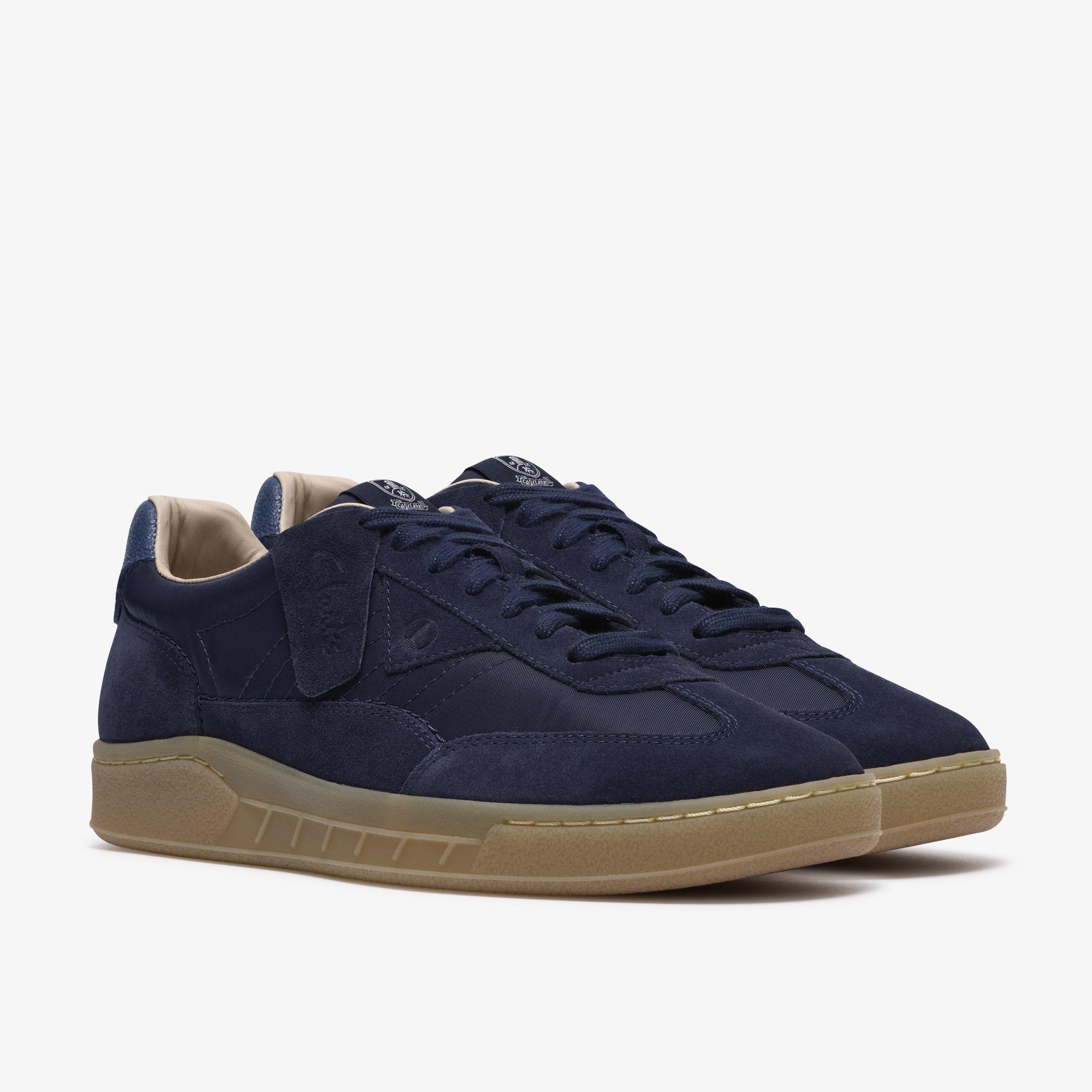 Mens Craft Rally Ace Navy Combination Sneakers | Clarks