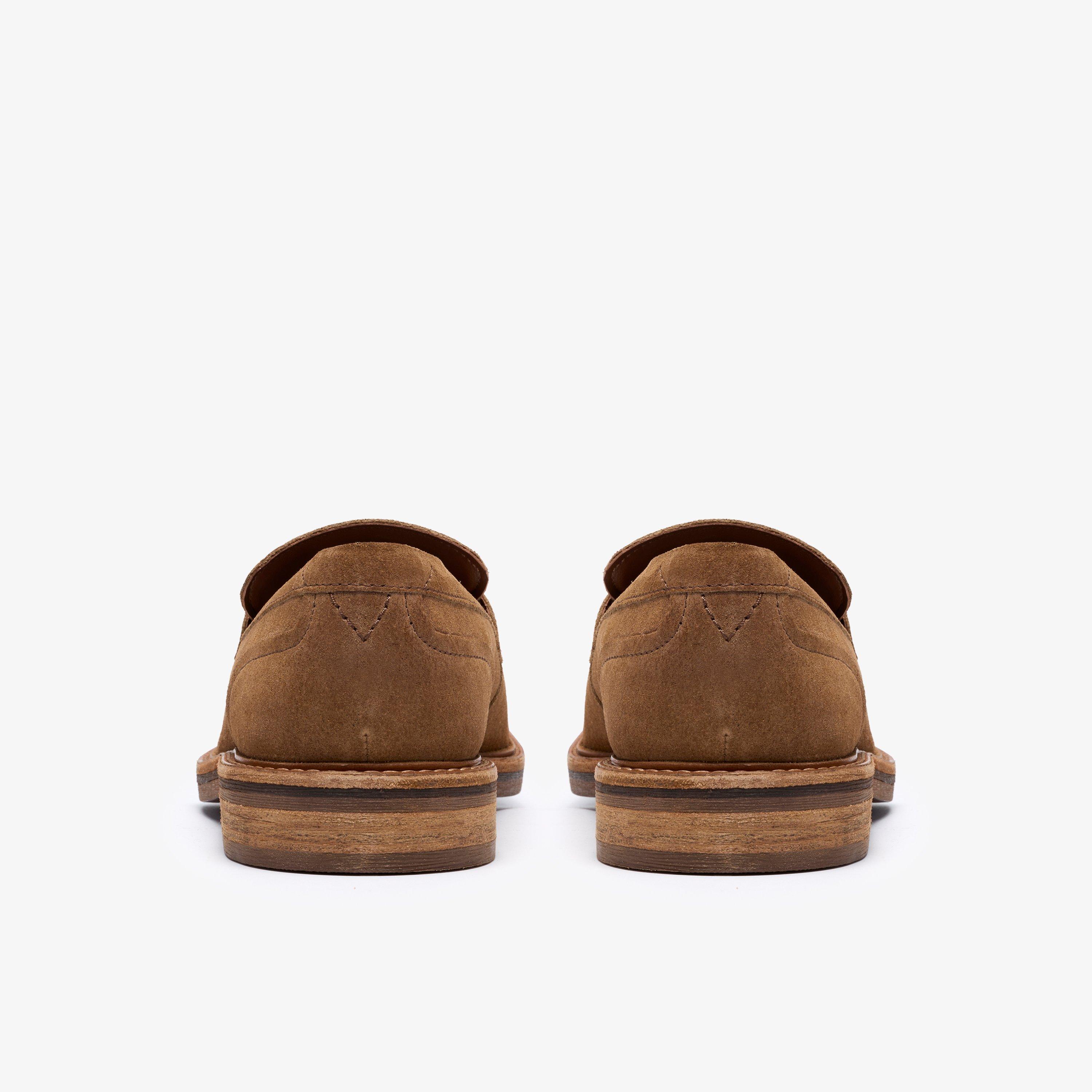 Mens Aldwin Step Tan Suede Loafers | Clarks