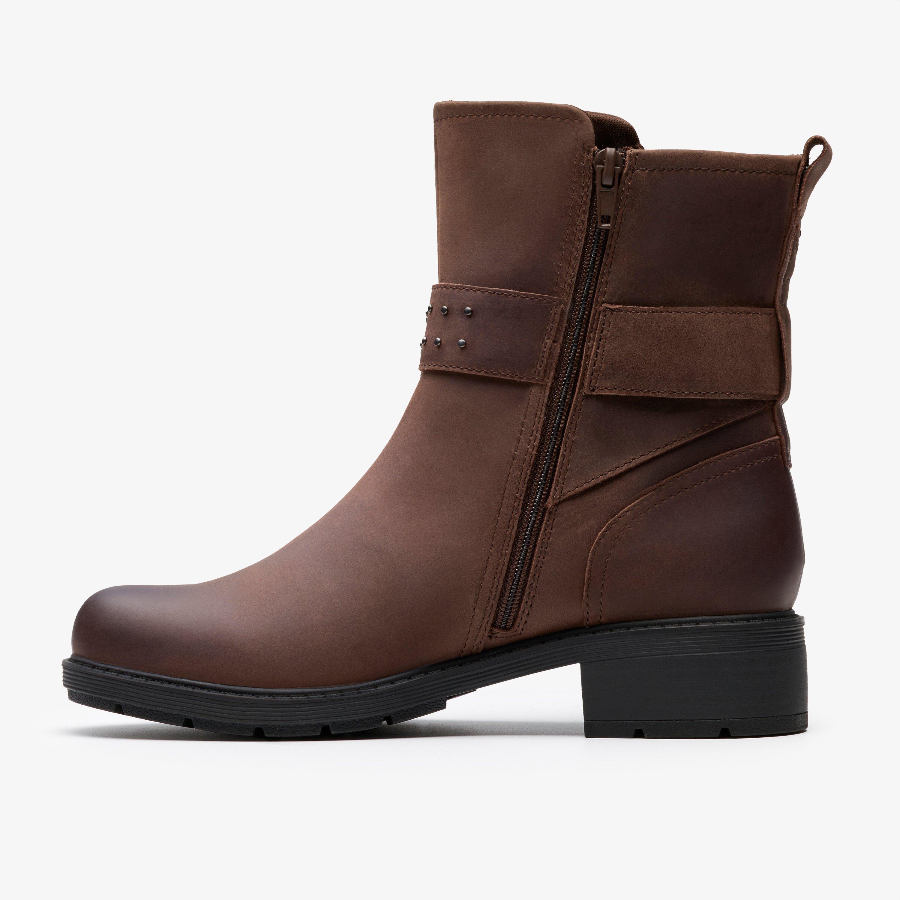 Bottes à boucle cheville en cuir pour femmes | Clarks