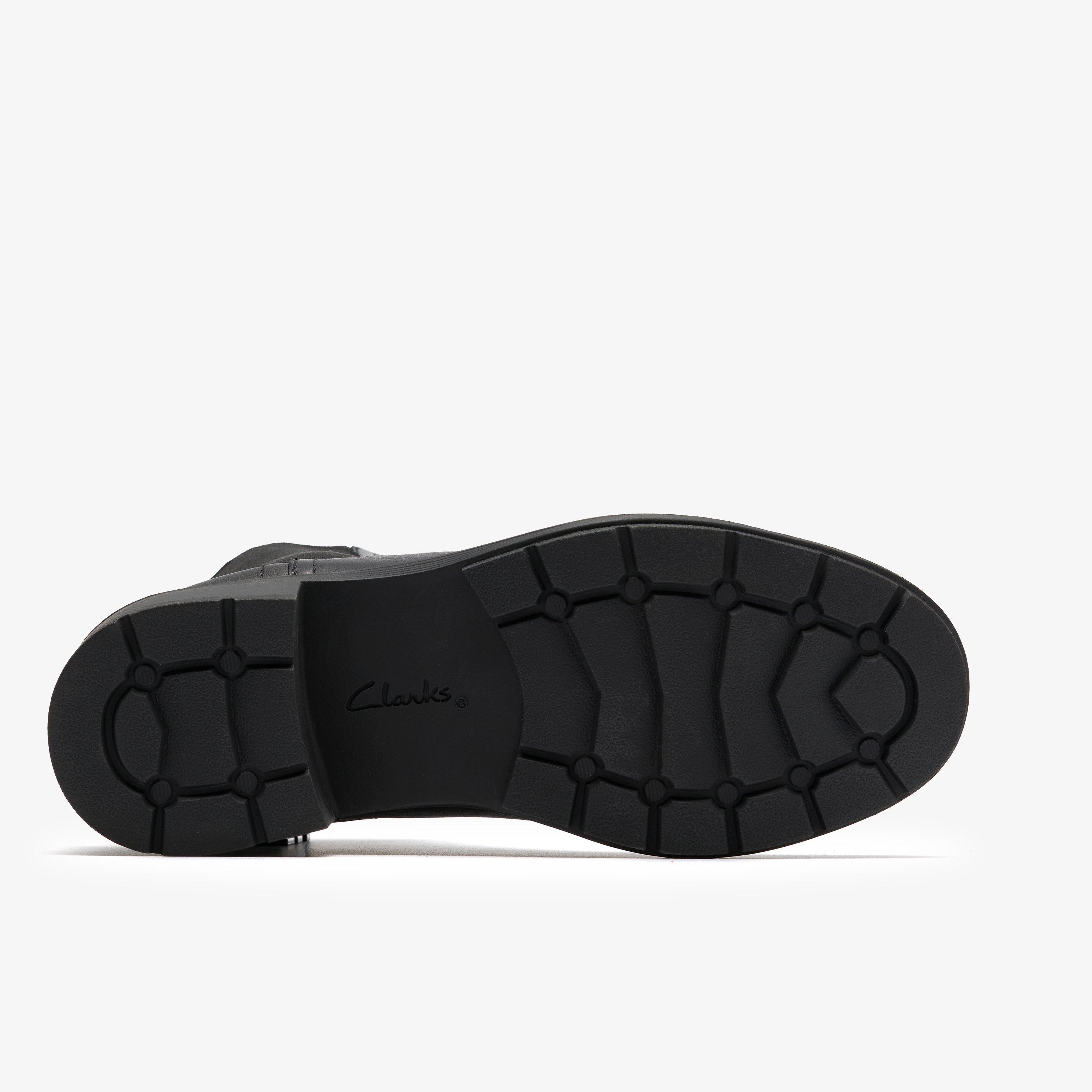 Bottes à Cheville en Cuir Noir pour Femmes Hearth Top | Clarks