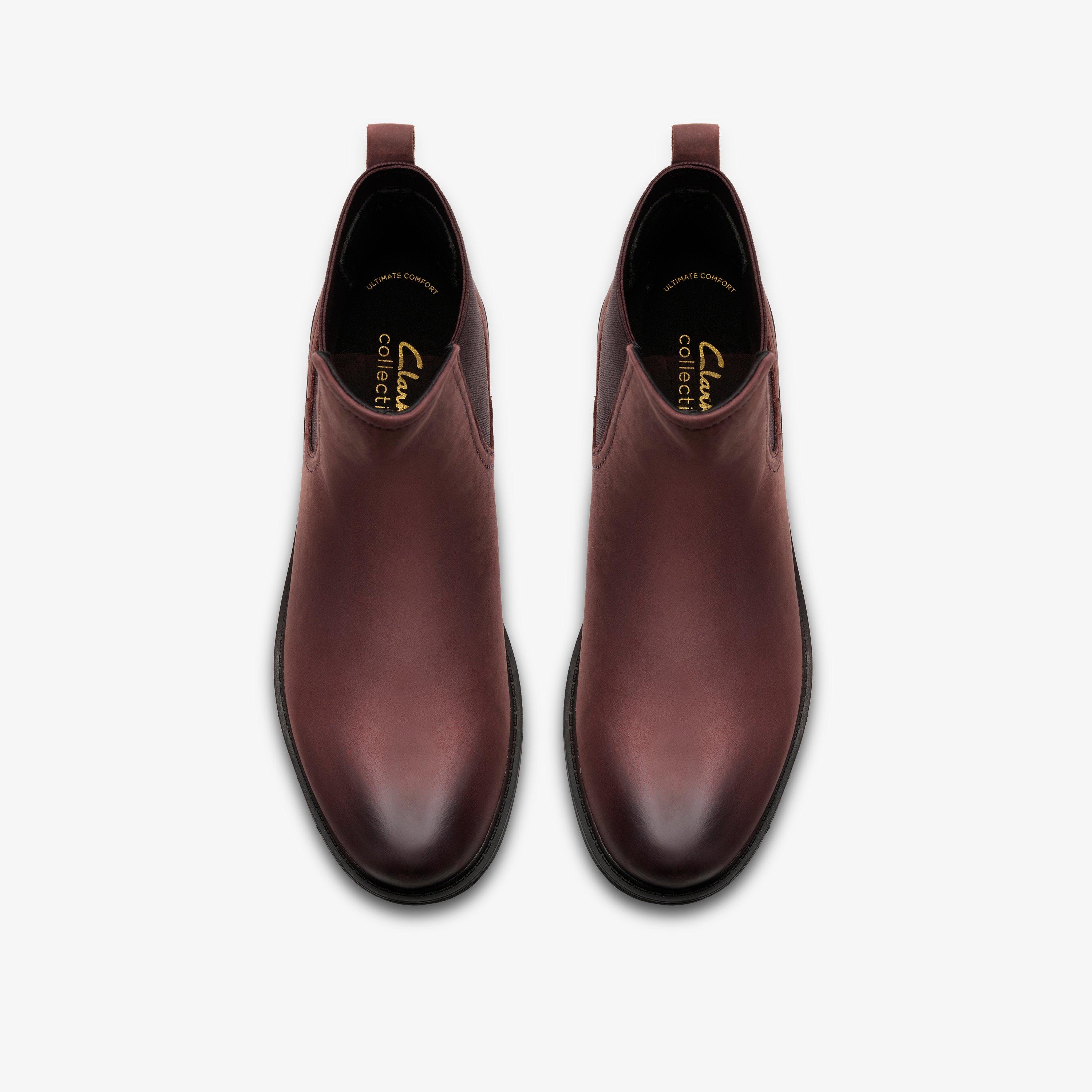 Bottines à cheville en vin pour femmes Hearth Top | Clarks