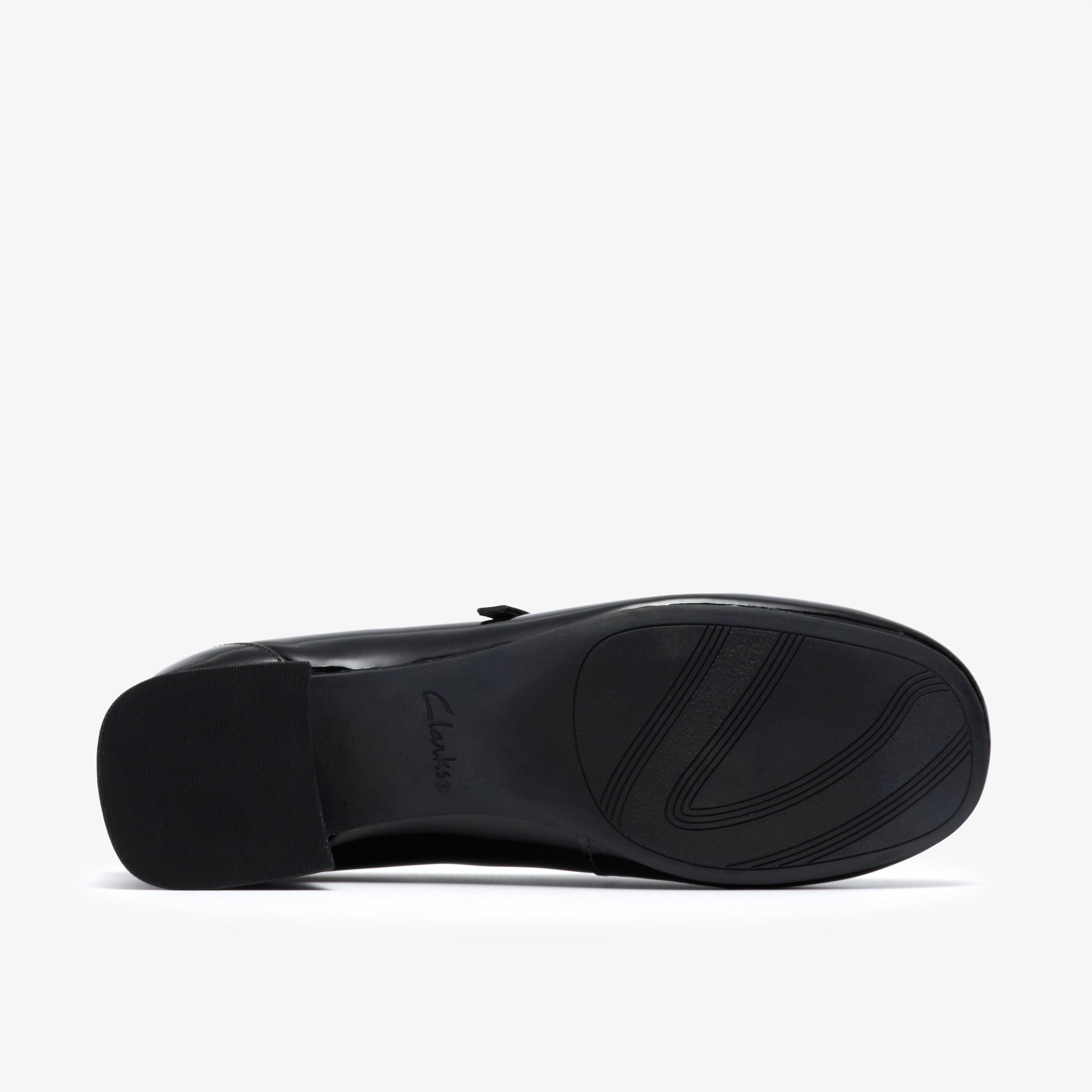Womens Daiss30 Bar Black Patent Court Shoes, Mary Jane | Clarks UK