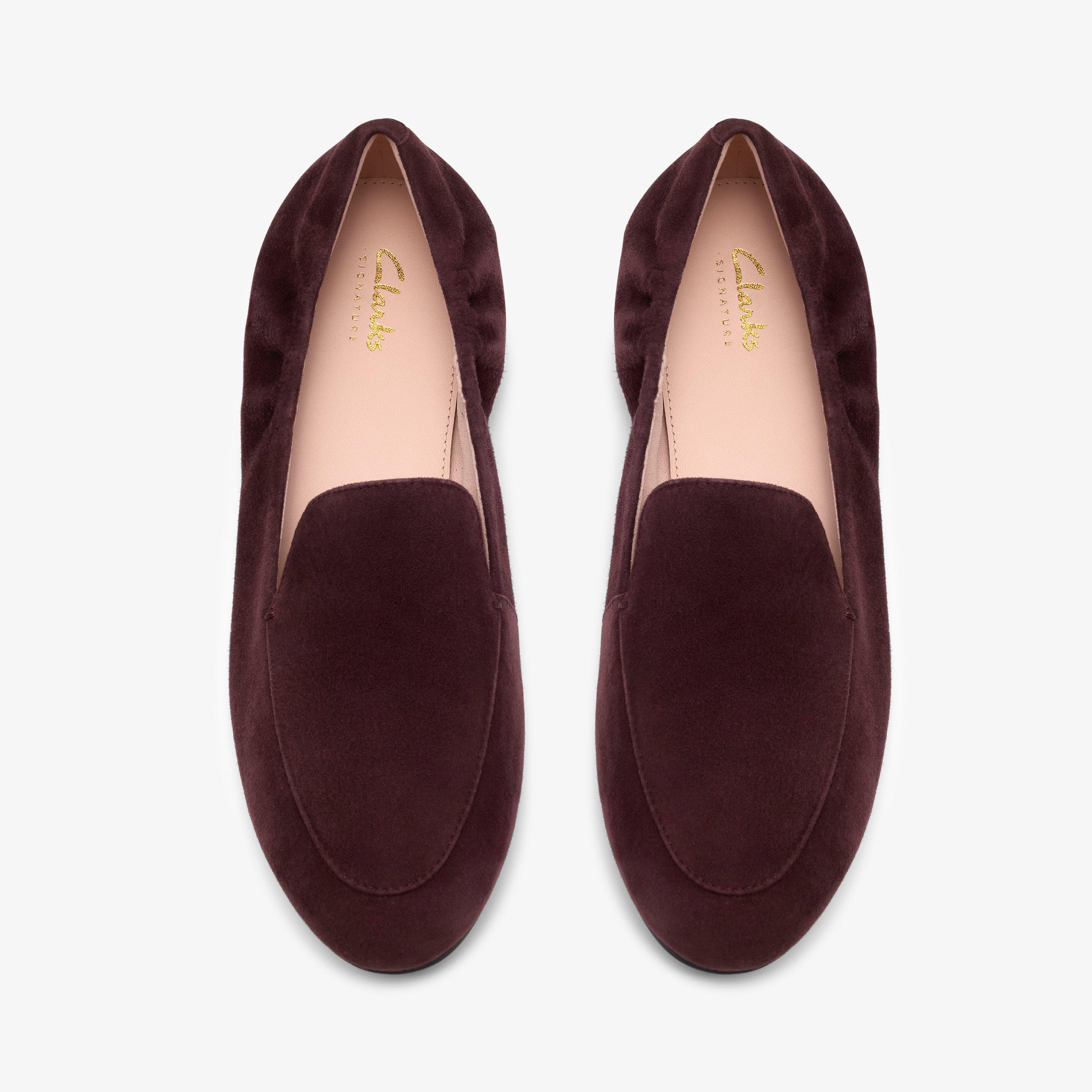 Womens Tamna Pure Brown Suede Loafers, Slip Ons | Clarks UK