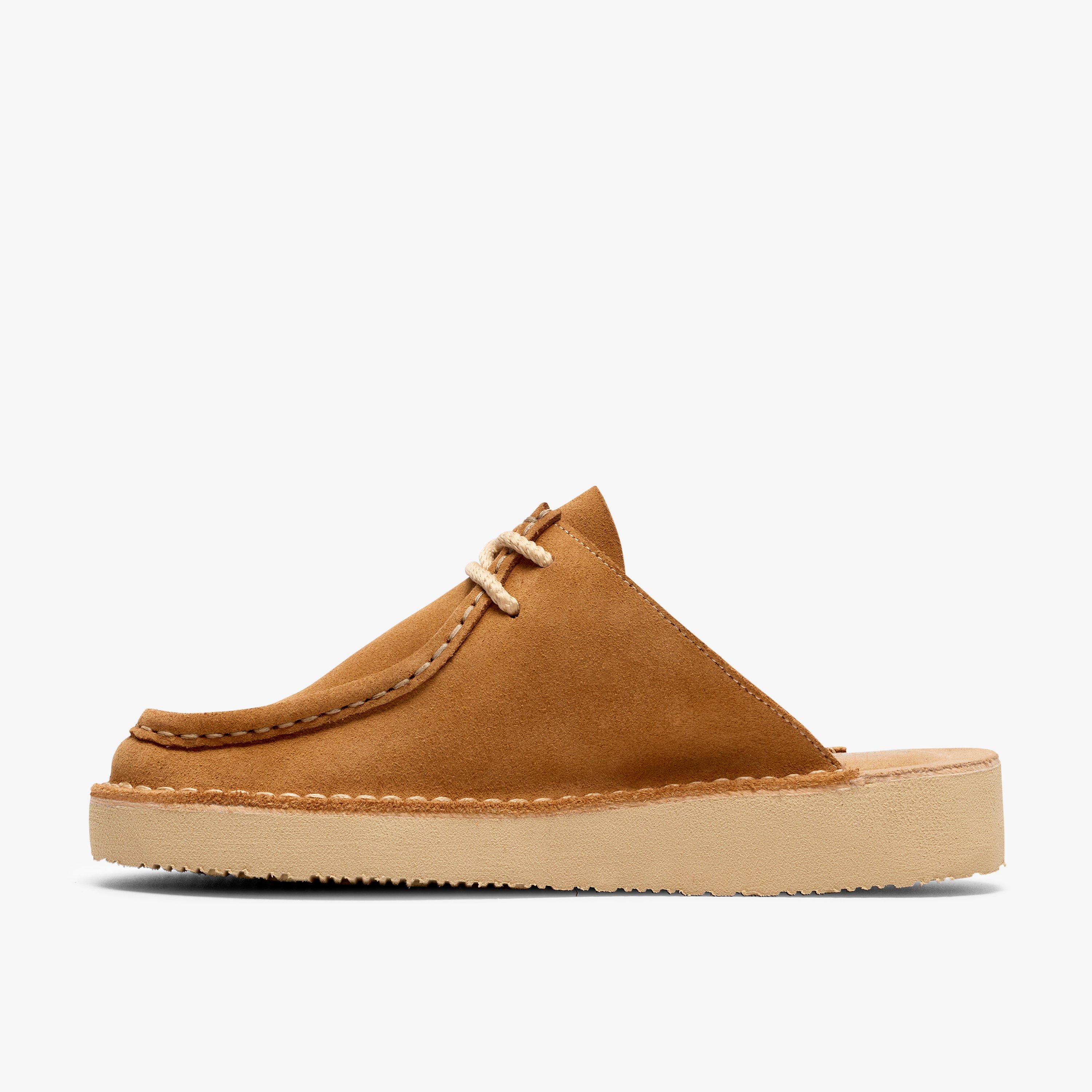 Mujueres Nomad Mule Gamuza Marrón Tostado Zapatos Zuecos | Clarks