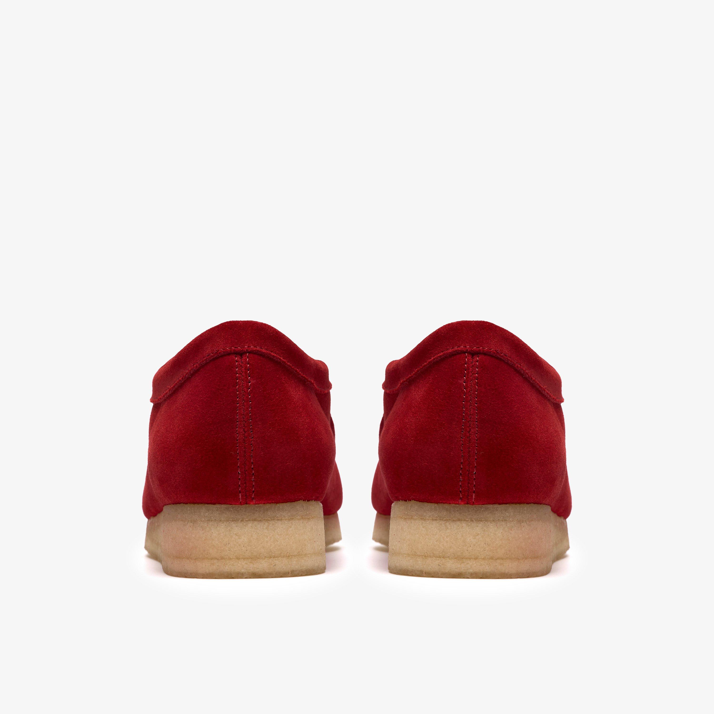 Mens Wallabee Deep Red Suede | Clarks