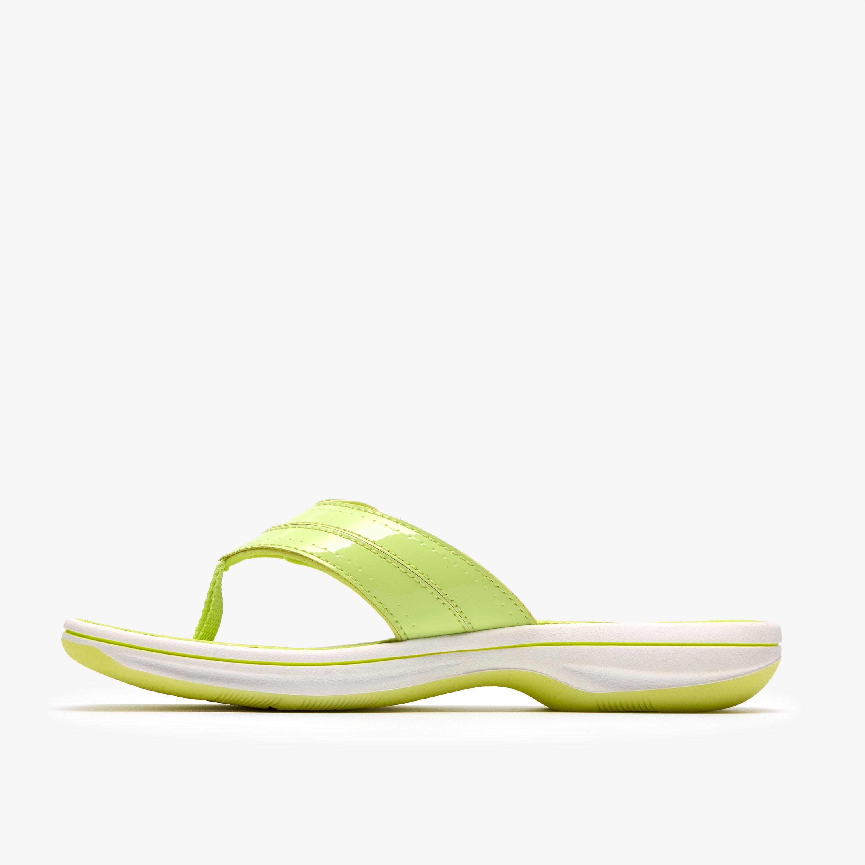 Womens Breeze Reyna Lime Flip Flop | Clarks