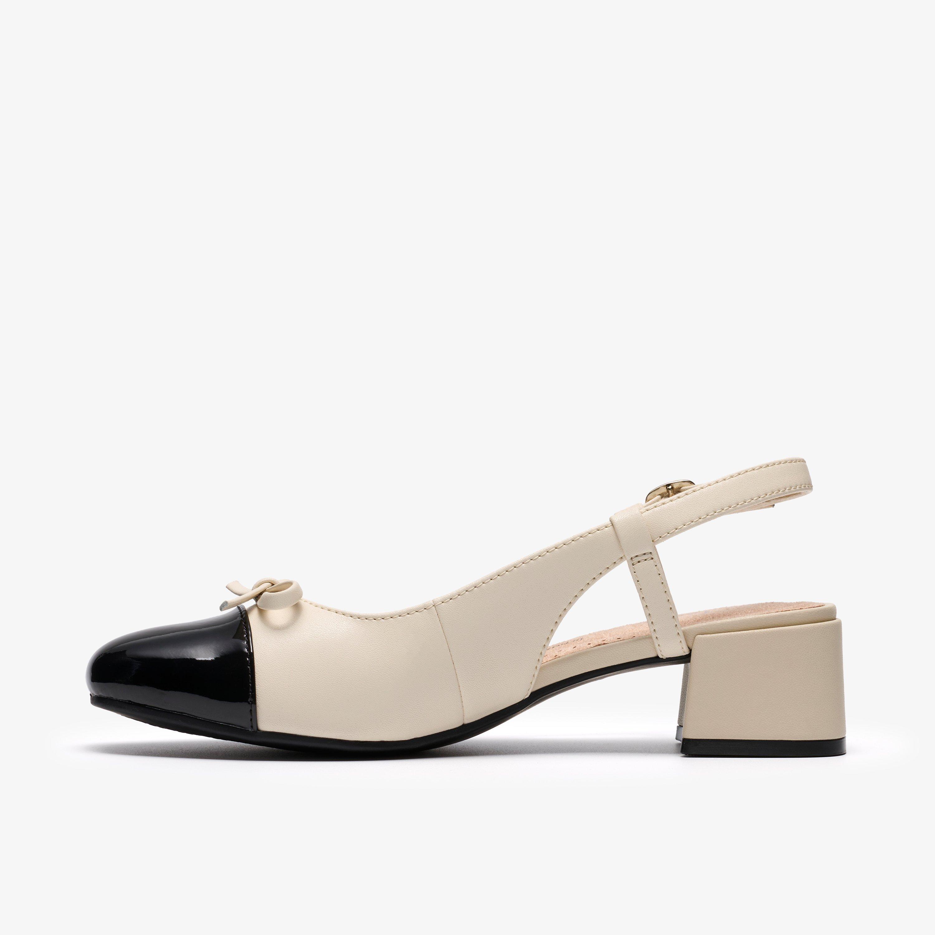 Womens Iridessa Sling Cream Multicolour Heels, Sling Back | Clarks Outlet