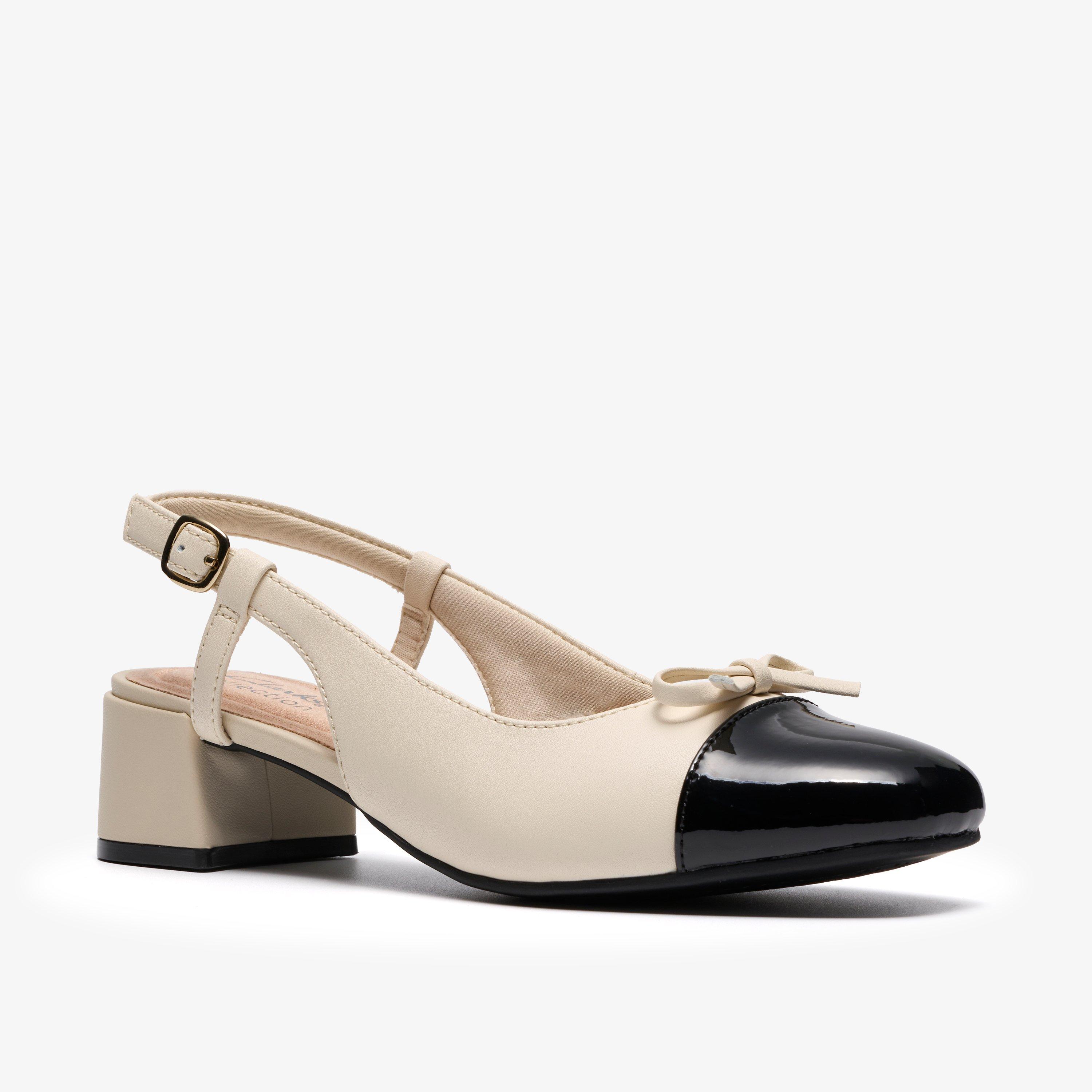 Womens Iridessa Sling Cream Multicolour Heels, Sling Back | Clarks Outlet