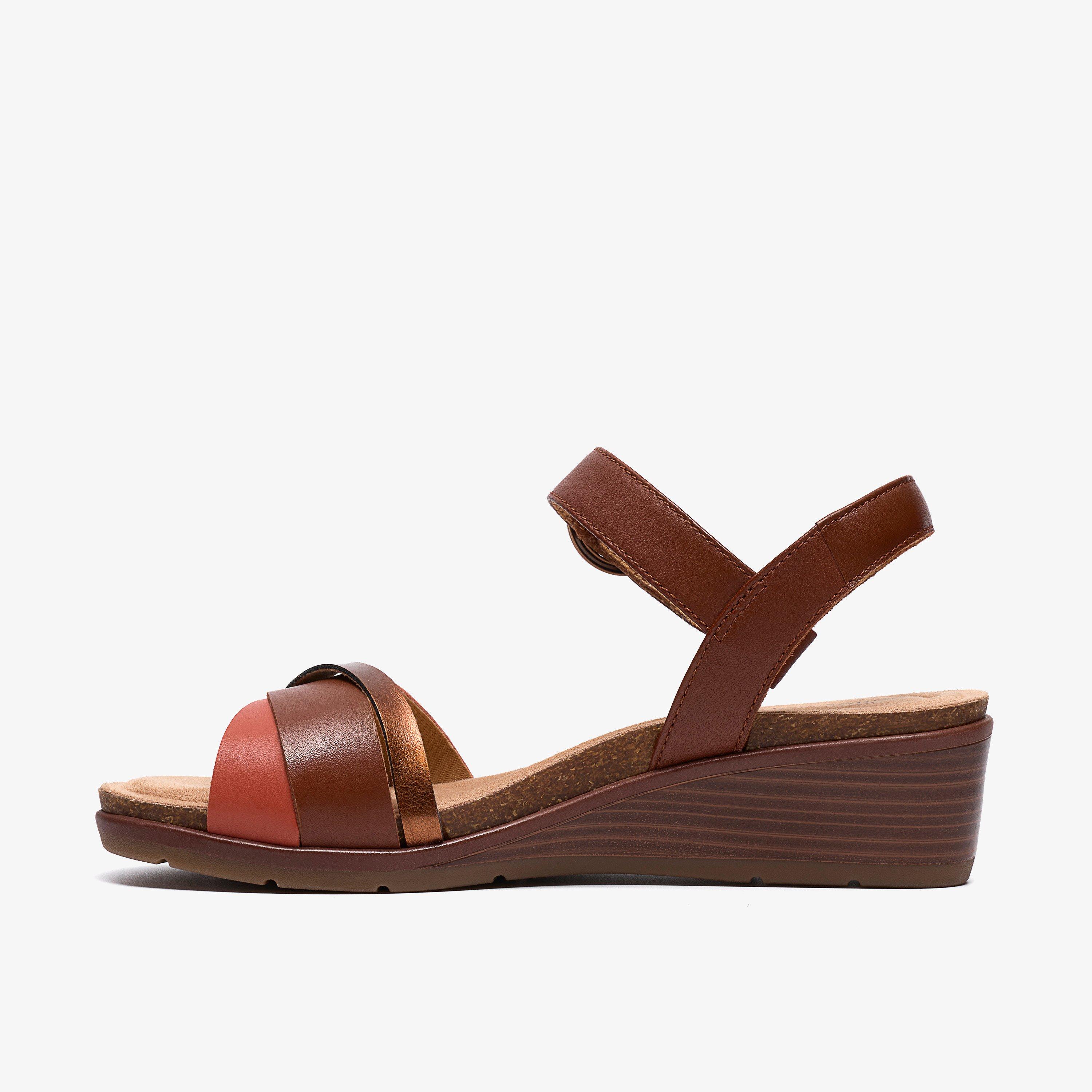 Womens Kacha Twist Rust Wedges | Clarks