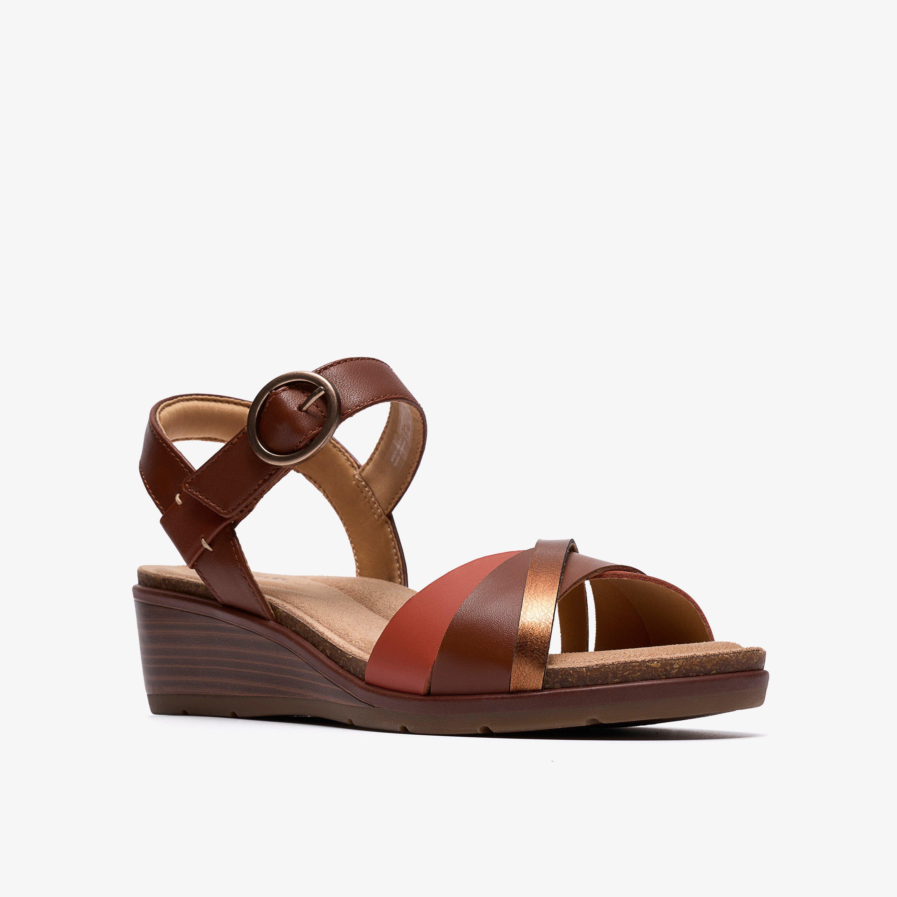 Womens Kacha Twist Rust Wedges | Clarks