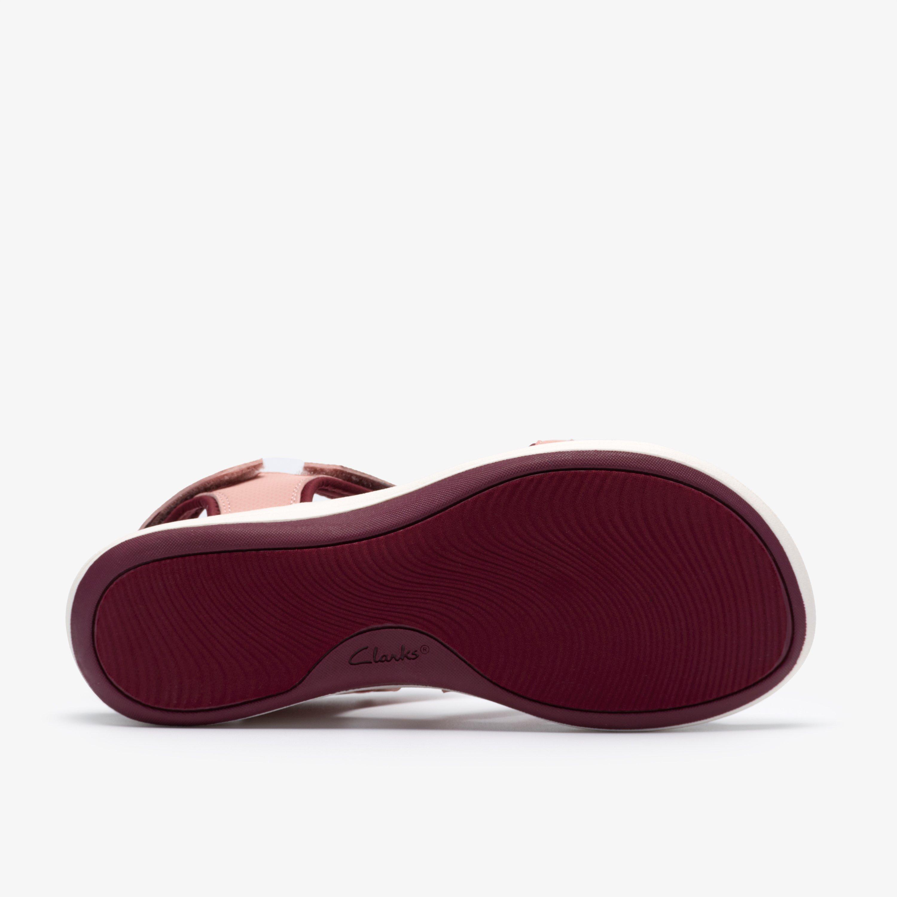 Womens Mira Shore Maroon Strappy Sandals | Clarks