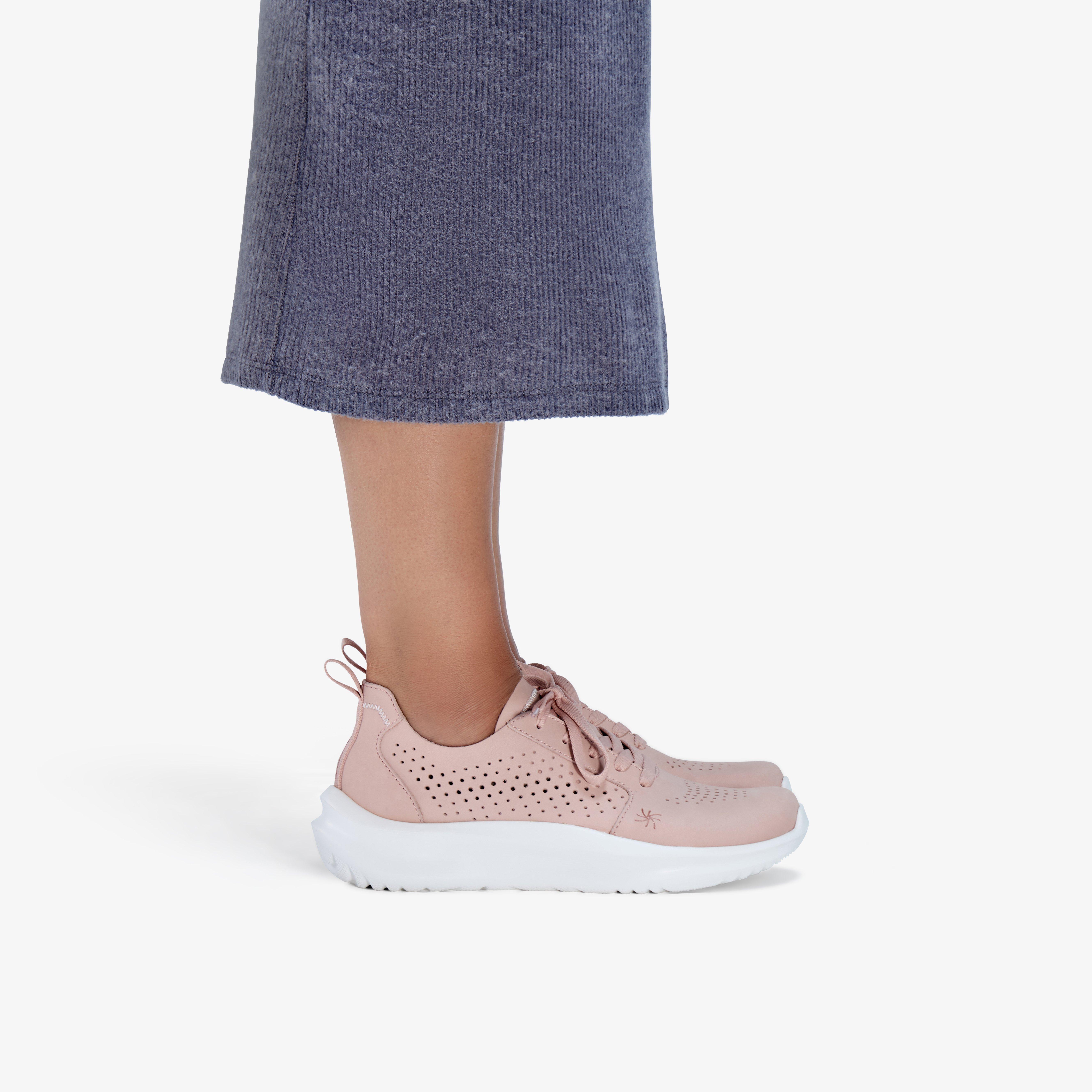 Womens Solevana Style Light Pink Sneakers | Clarks