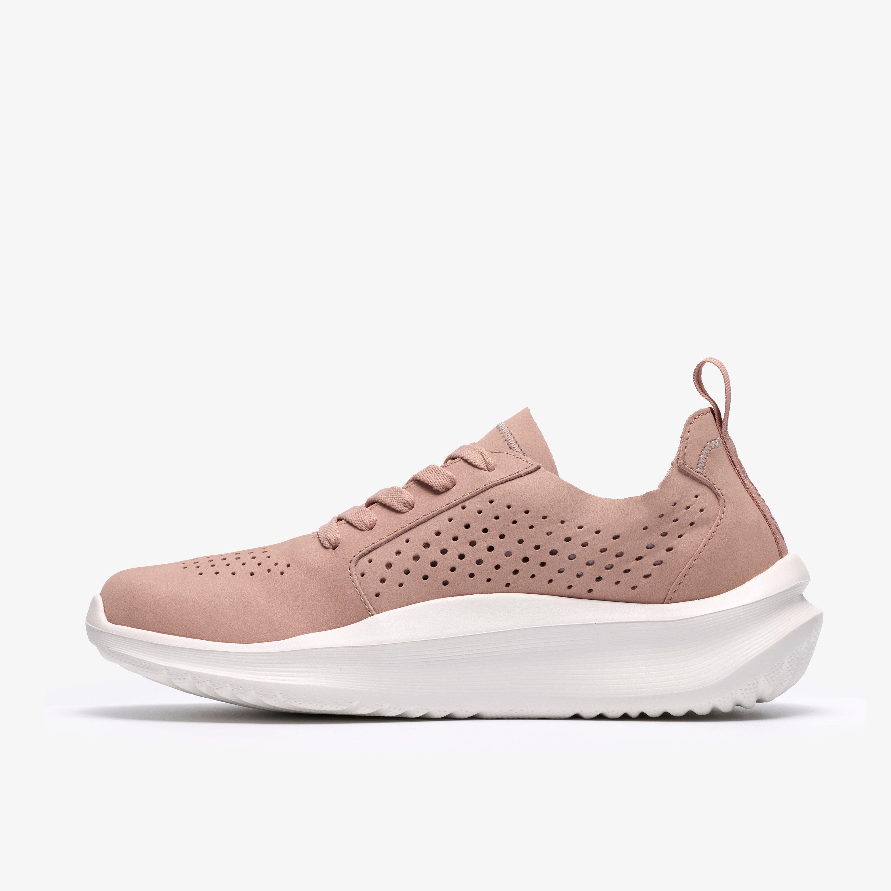 Womens Solevana Style Light Pink Sneakers | Clarks