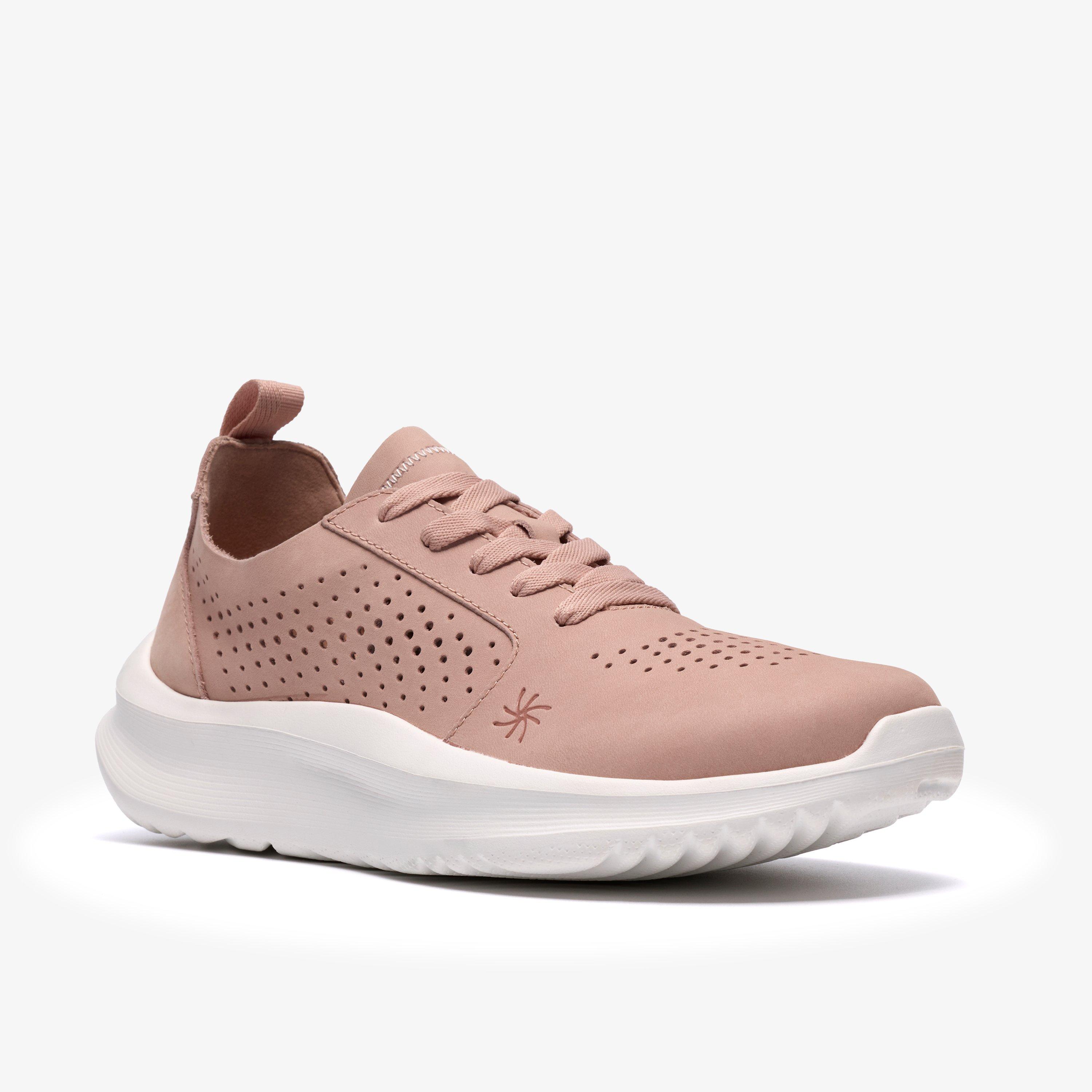 Womens Solevana Style Light Pink Sneakers | Clarks