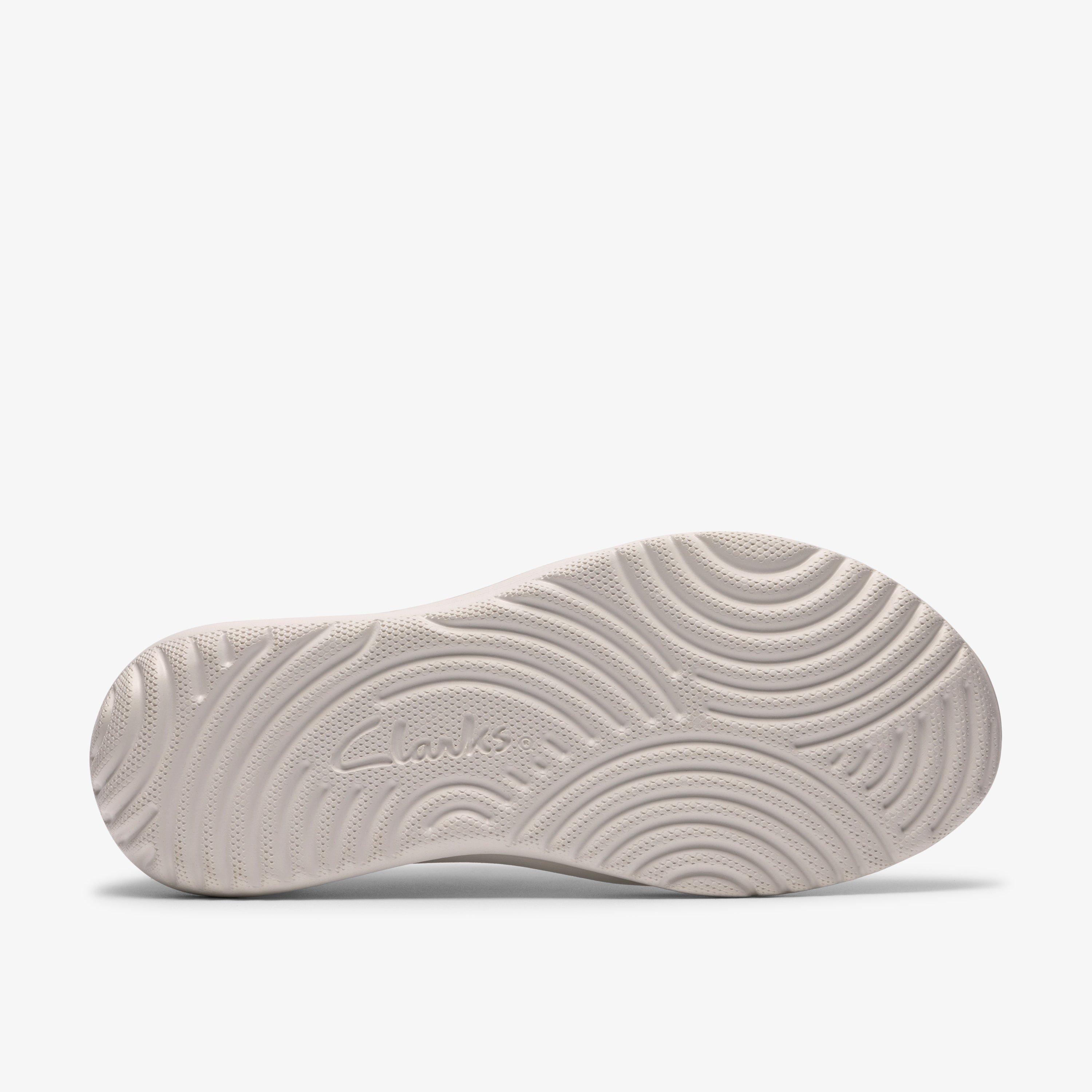 Womens Solevana Style White Leather Sneakers | Clarks