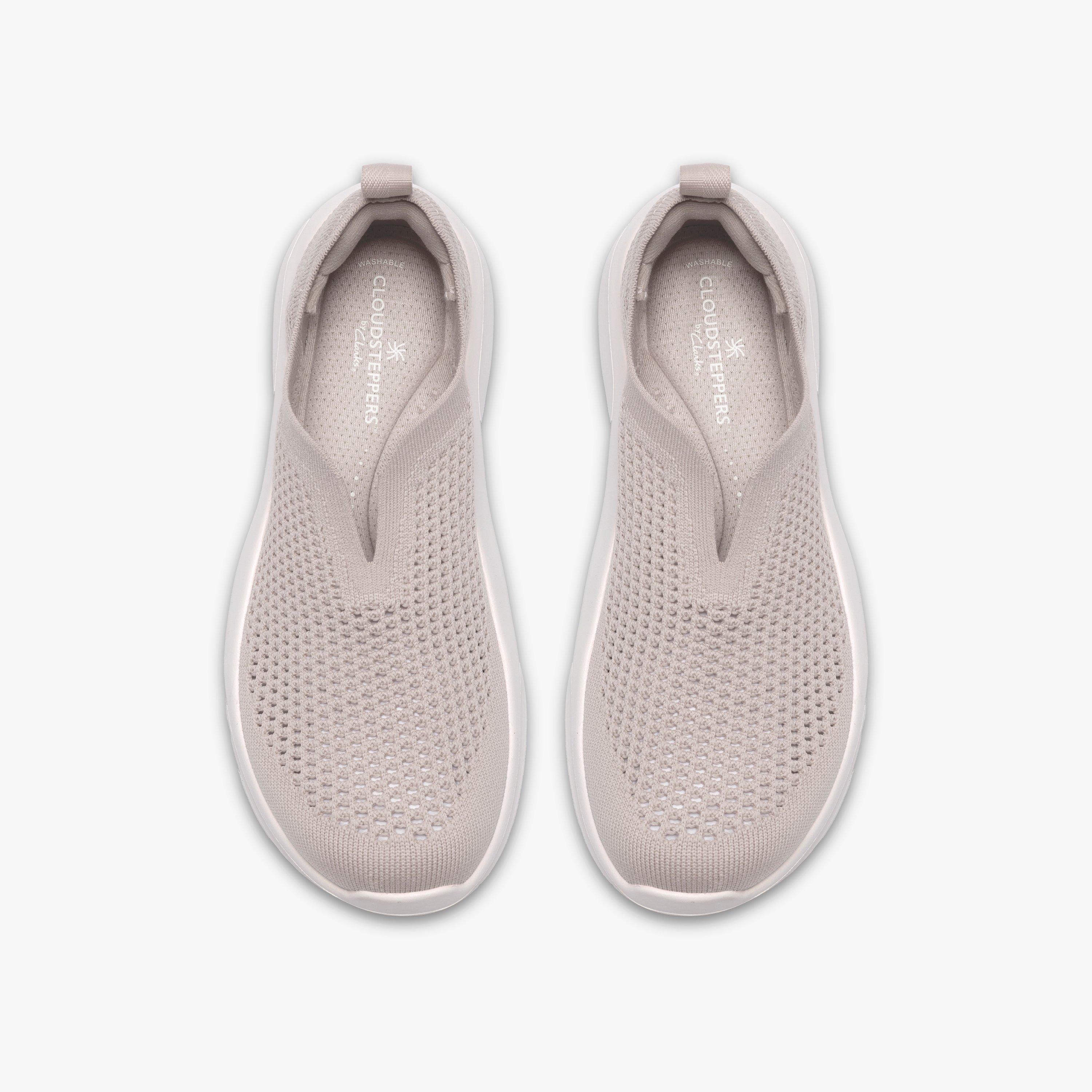 Womens Solevana Knit Pale Grey Sneaker | Clarks