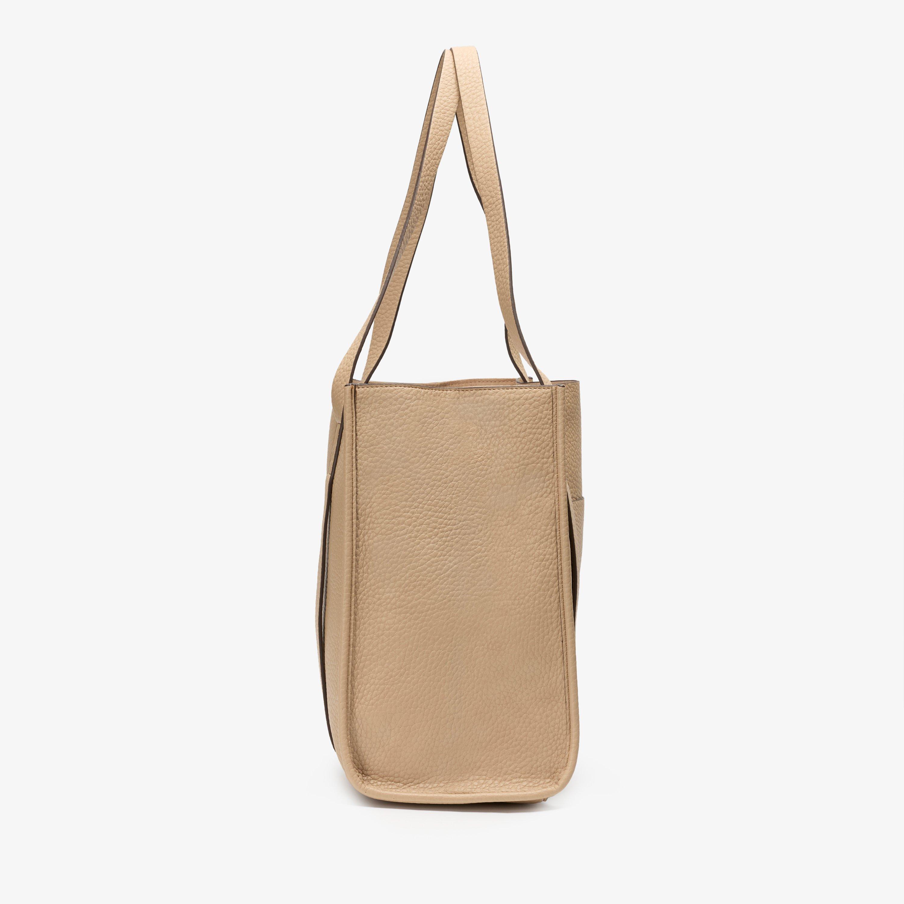 Womens Shopper Tote Beige Shoulder Bag, Tote Bag | Clarks UK