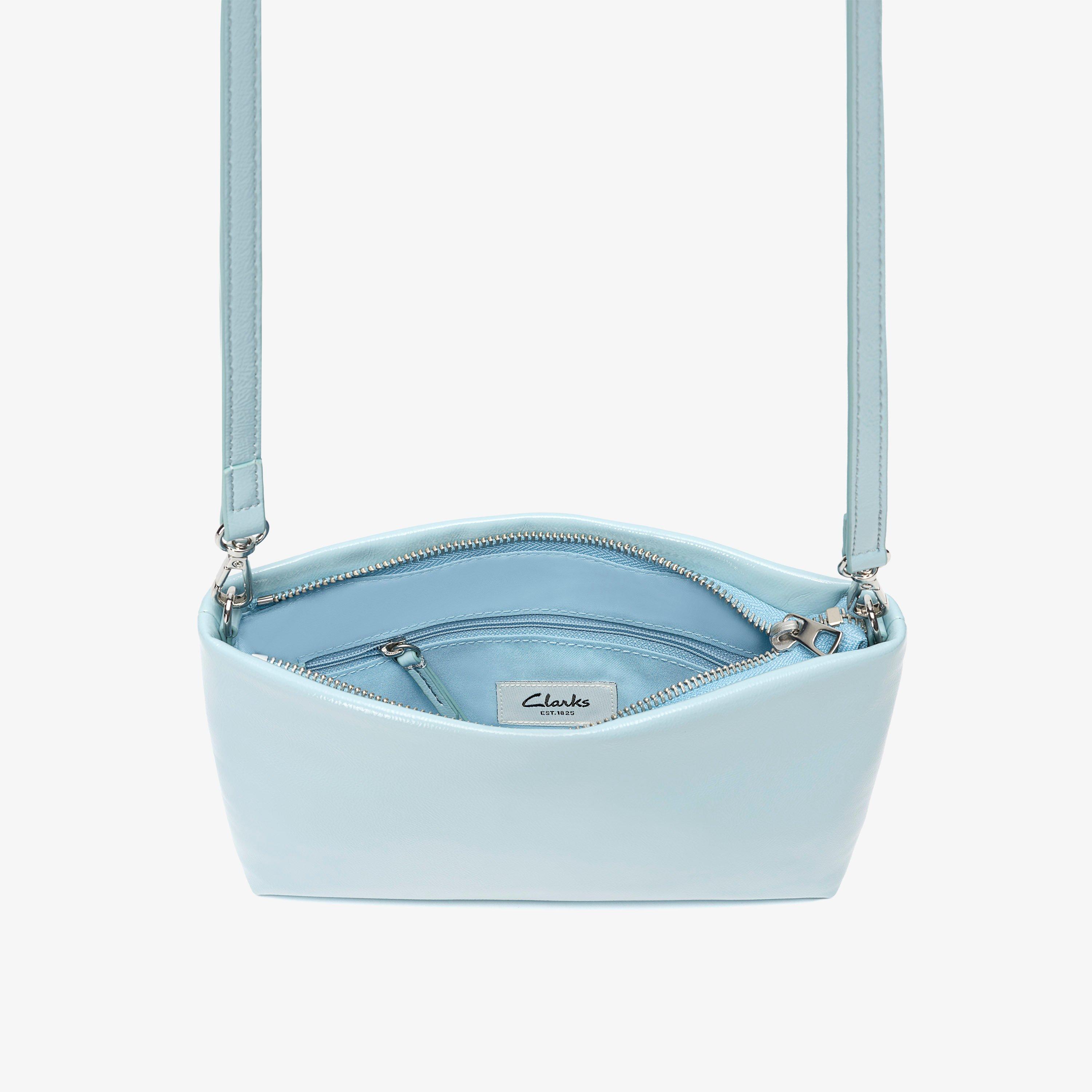 Womens Pouch Bag Pale Blue Clutch Bag Cross Body Bag | Clarks IE