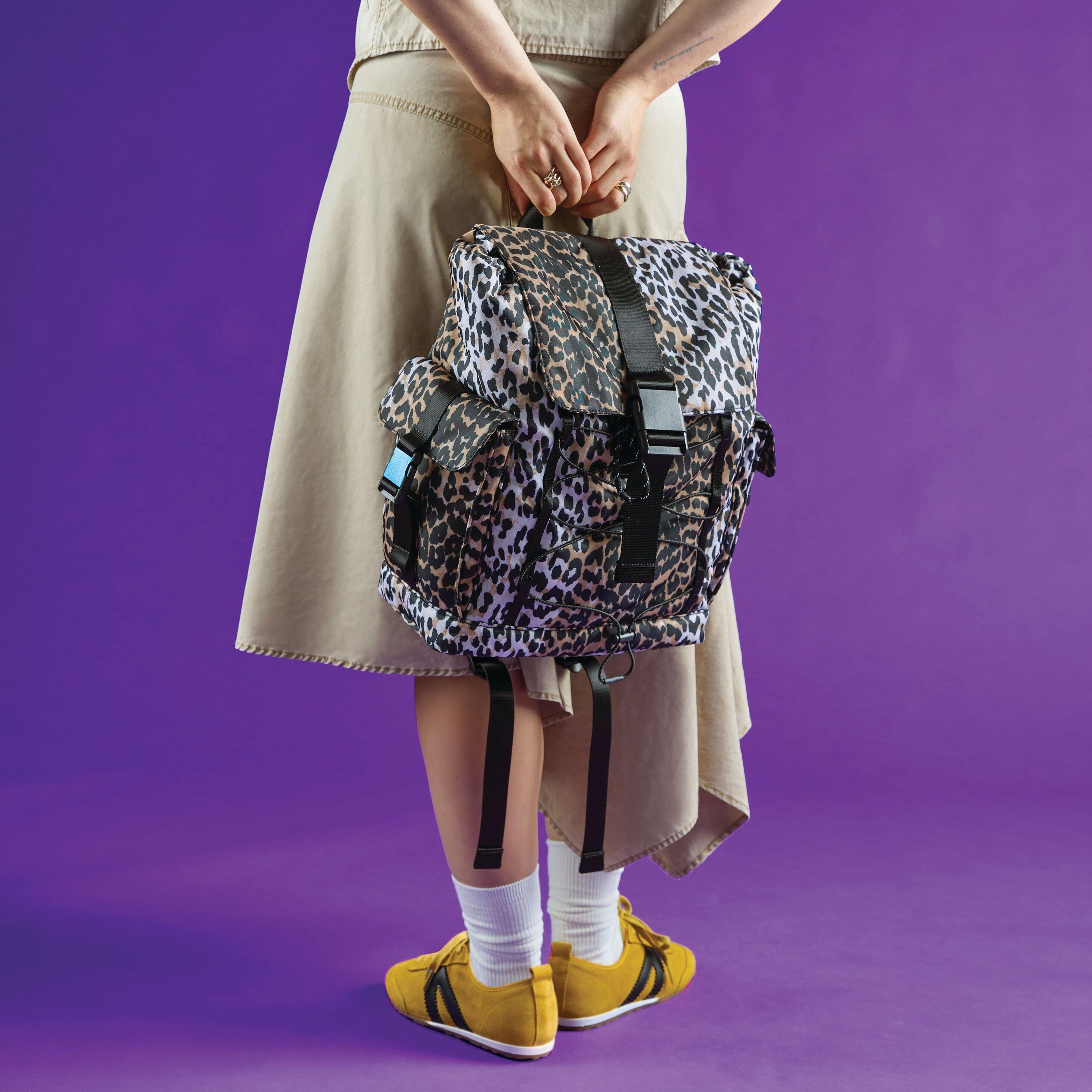 Womens Trail Backpack Leopard Print Backpack | Clarks UK