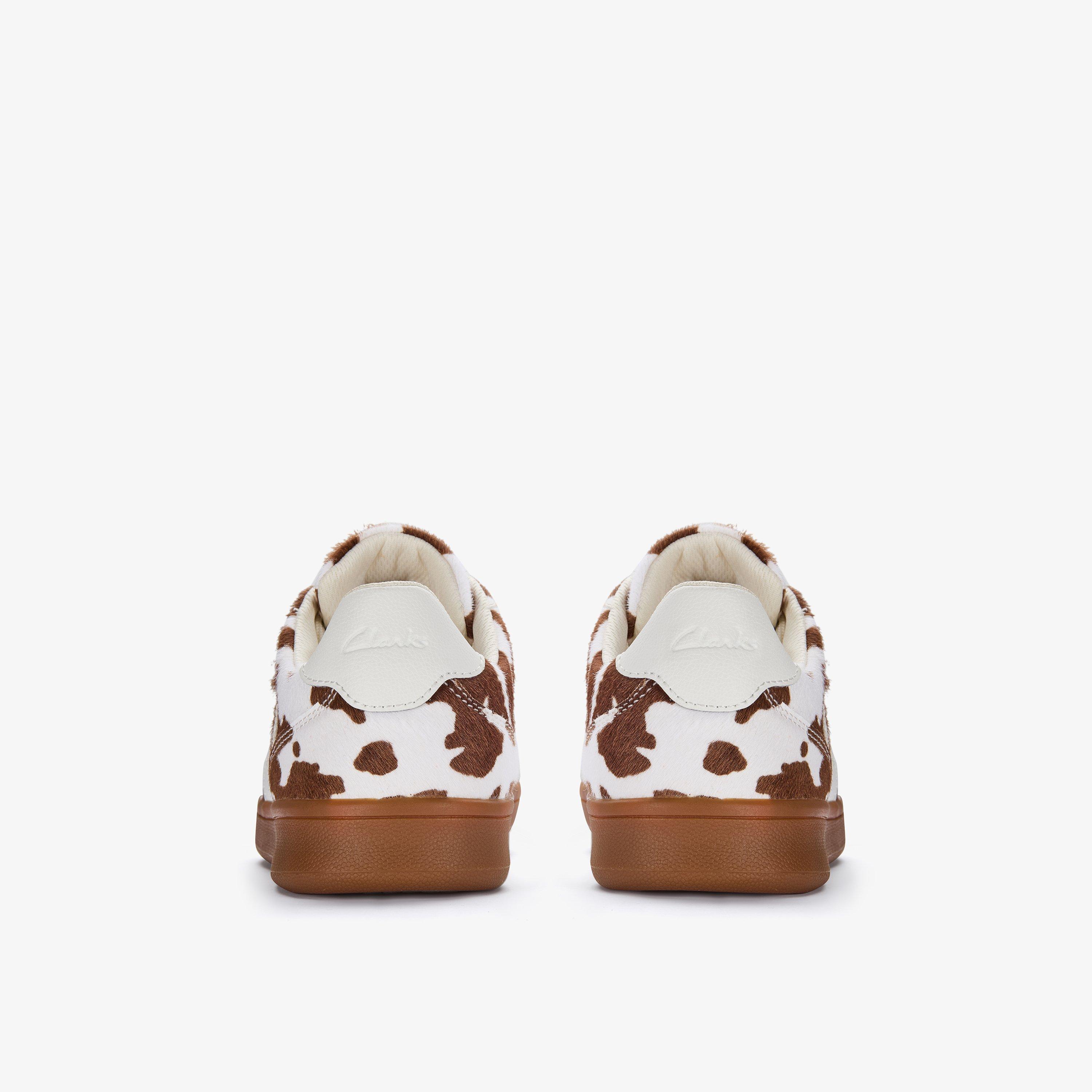 Womens Seco Speed2 Cow Print Sneakers | Clarks