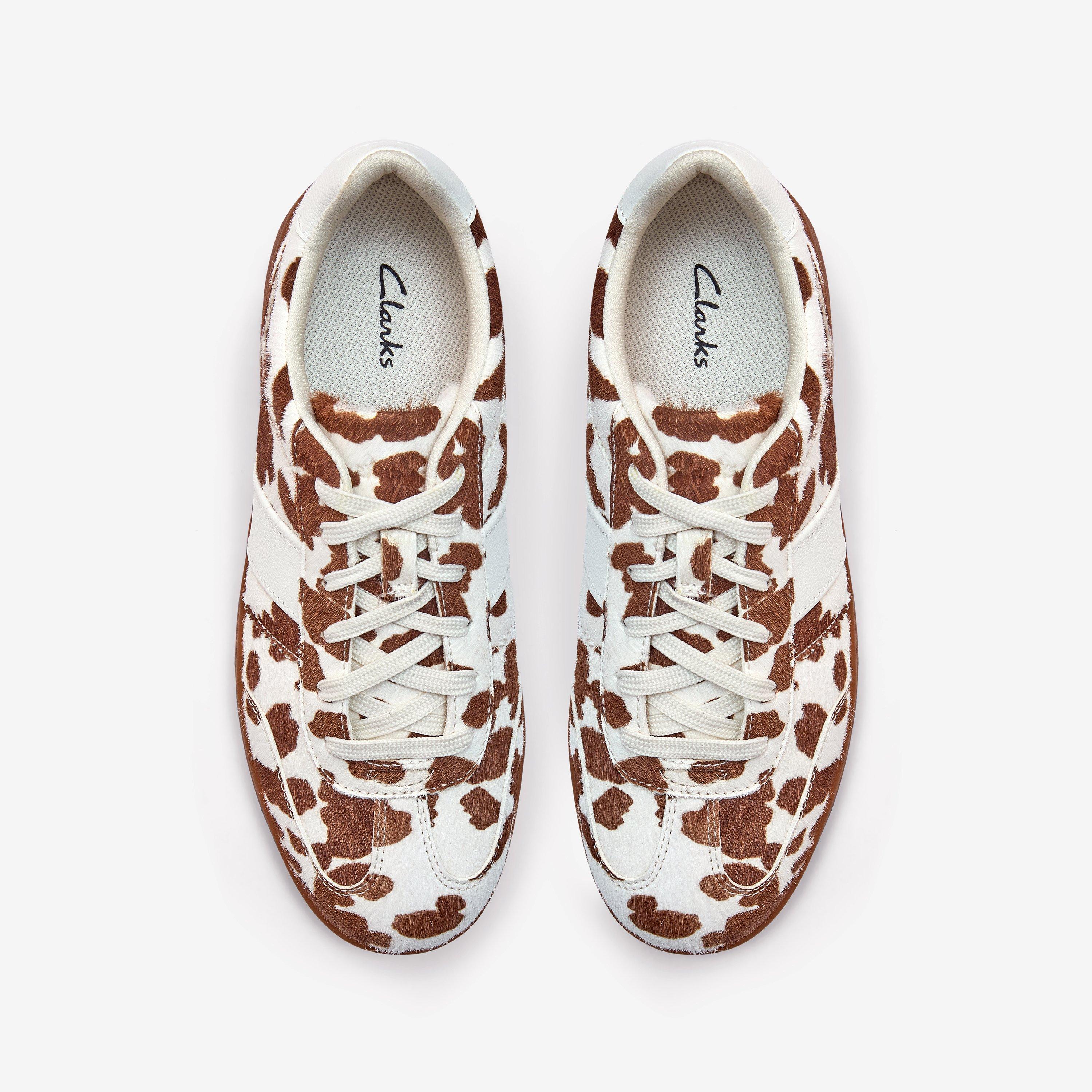 Womens Seco Speed2 Cow Print Sneakers | Clarks