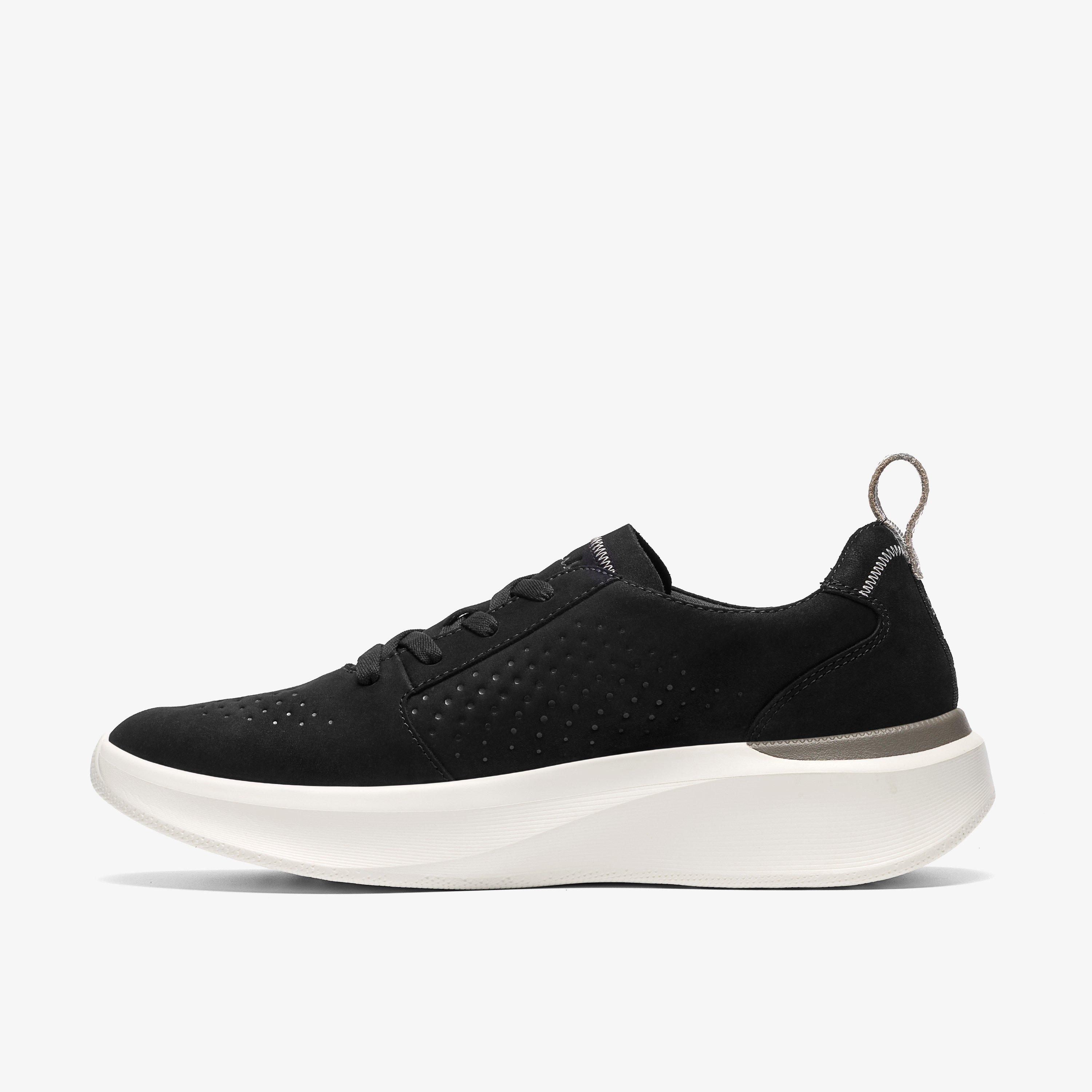 Mens Solevana Style Black Sneakers | Clarks