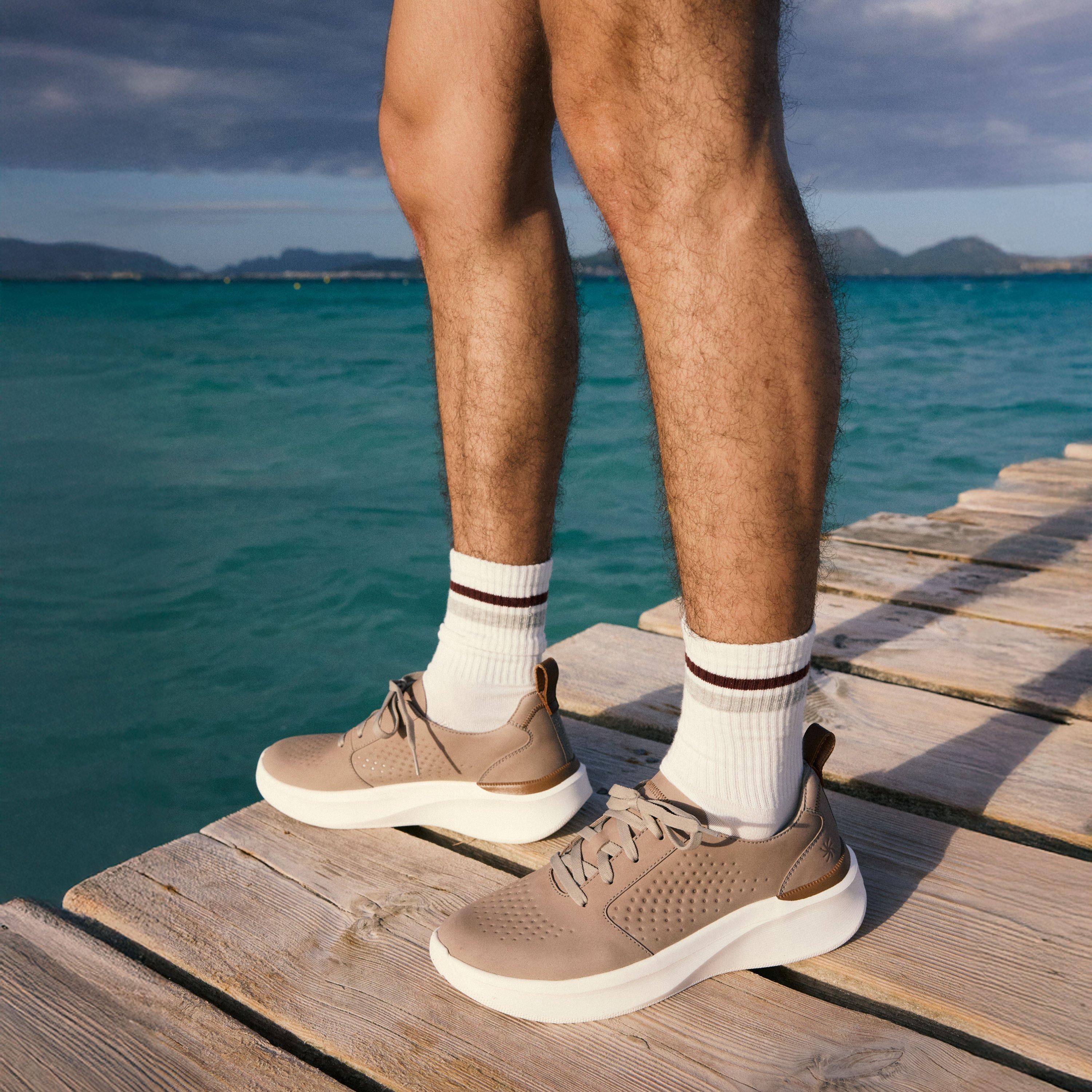 Mens Solevana Style Grey Sneakers | Clarks
