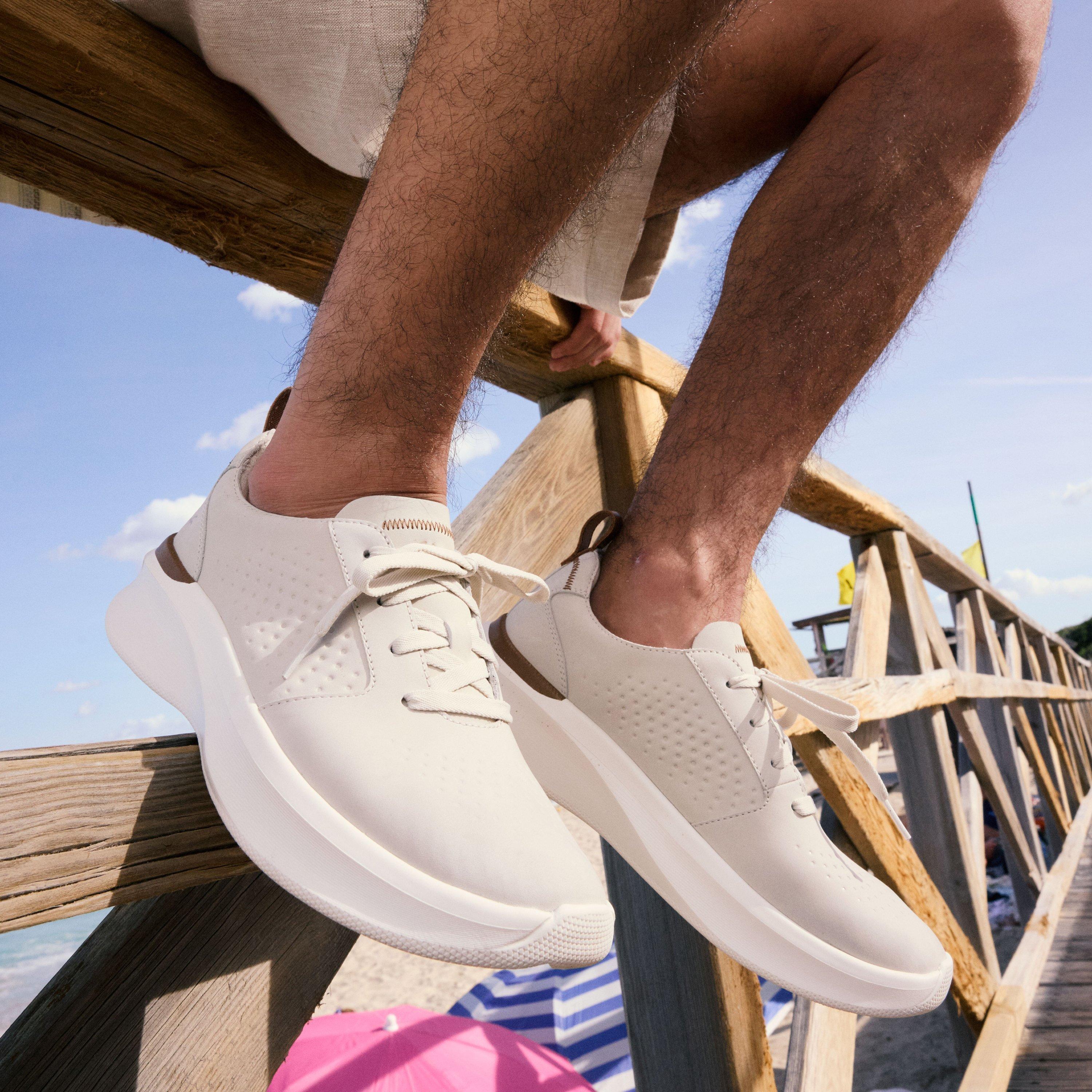 Mens Solevana Style Off White Sneakers | Clarks