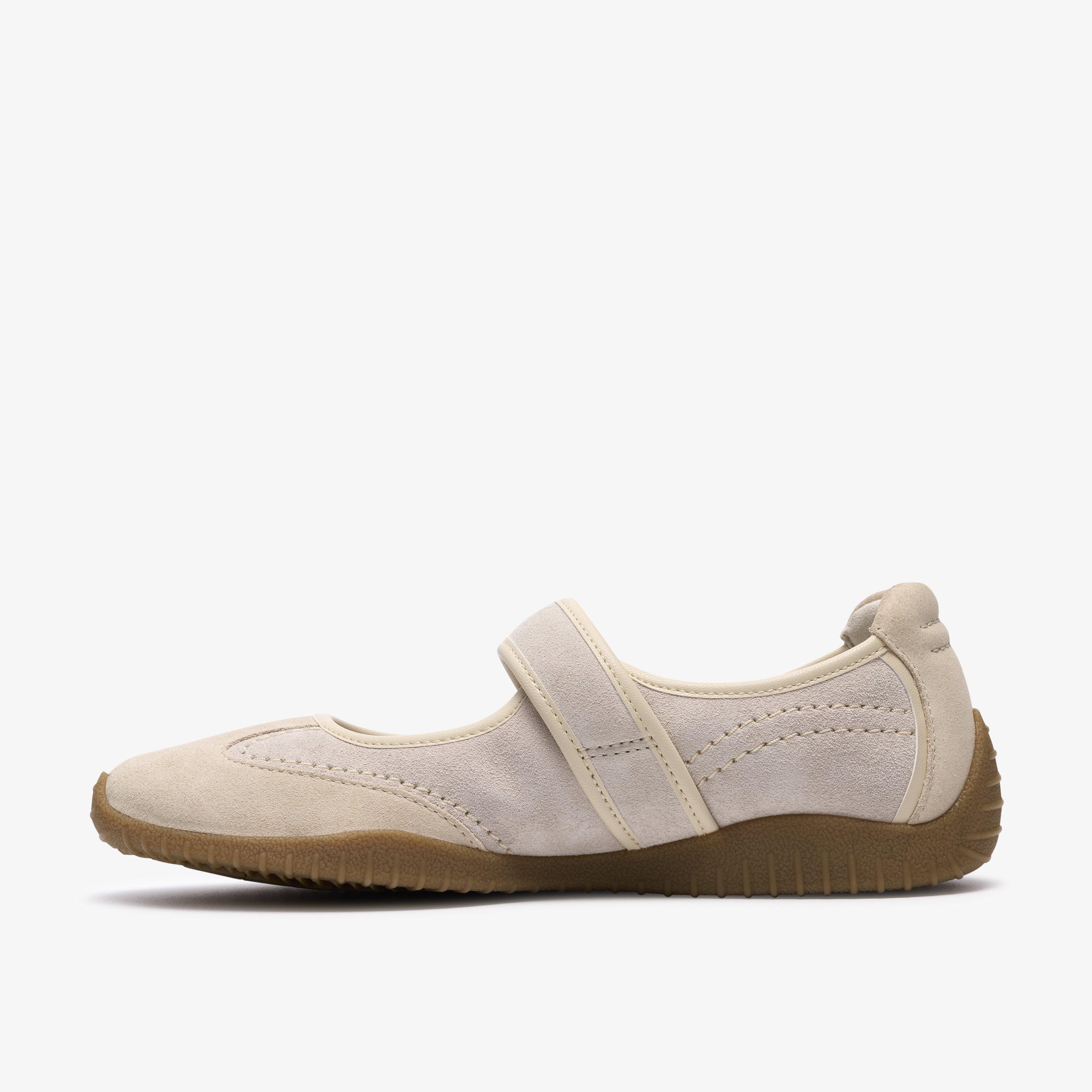 Womens Meridor Jane Off White Suede Mary Janes | Clarks