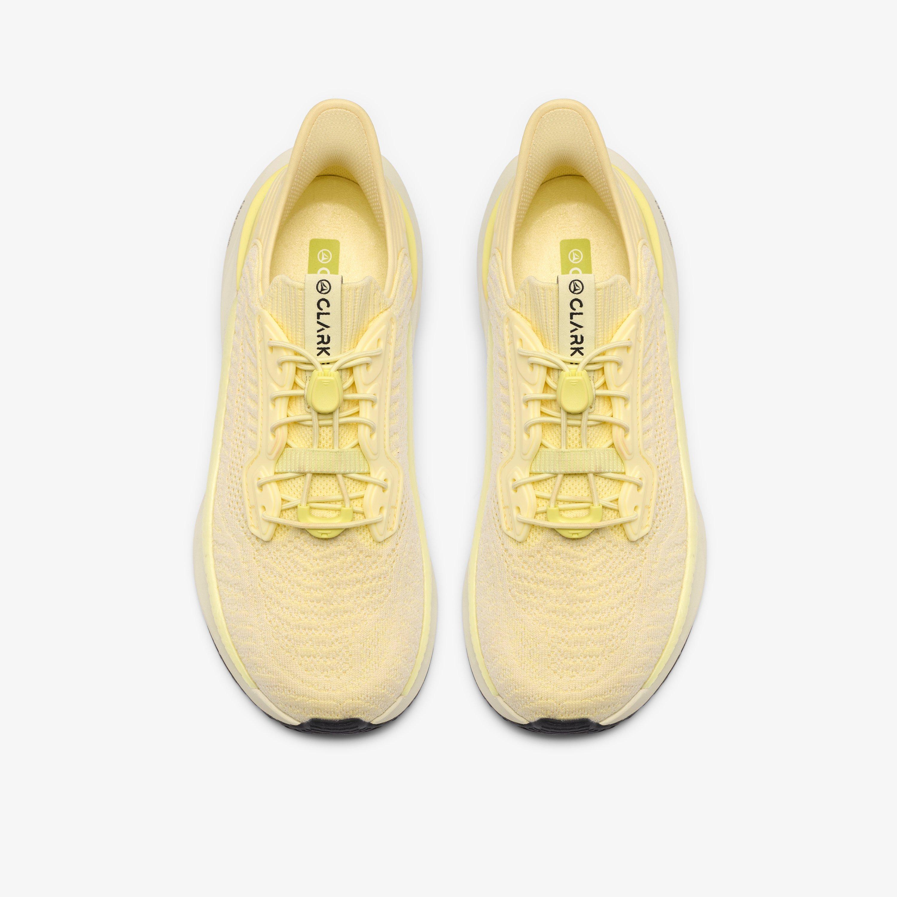 Womens Pace Rise Pale Yellow Trainers Walking | Clarks IE
