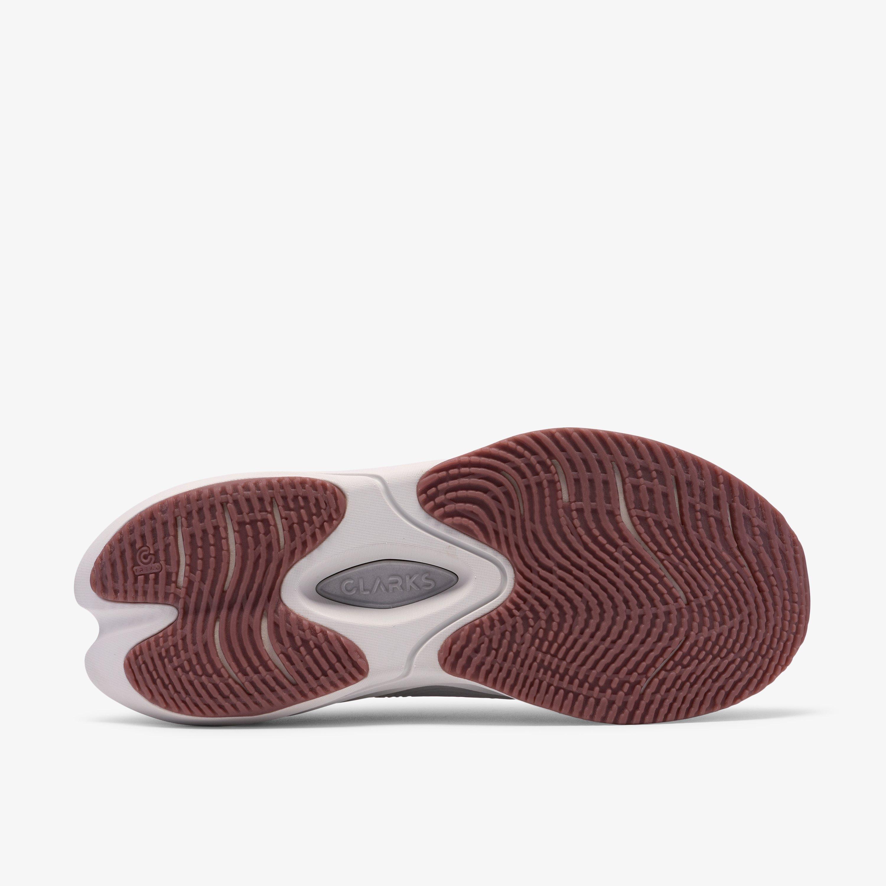 Womens Pace Rise White Combination Trainers Walking | Clarks IE