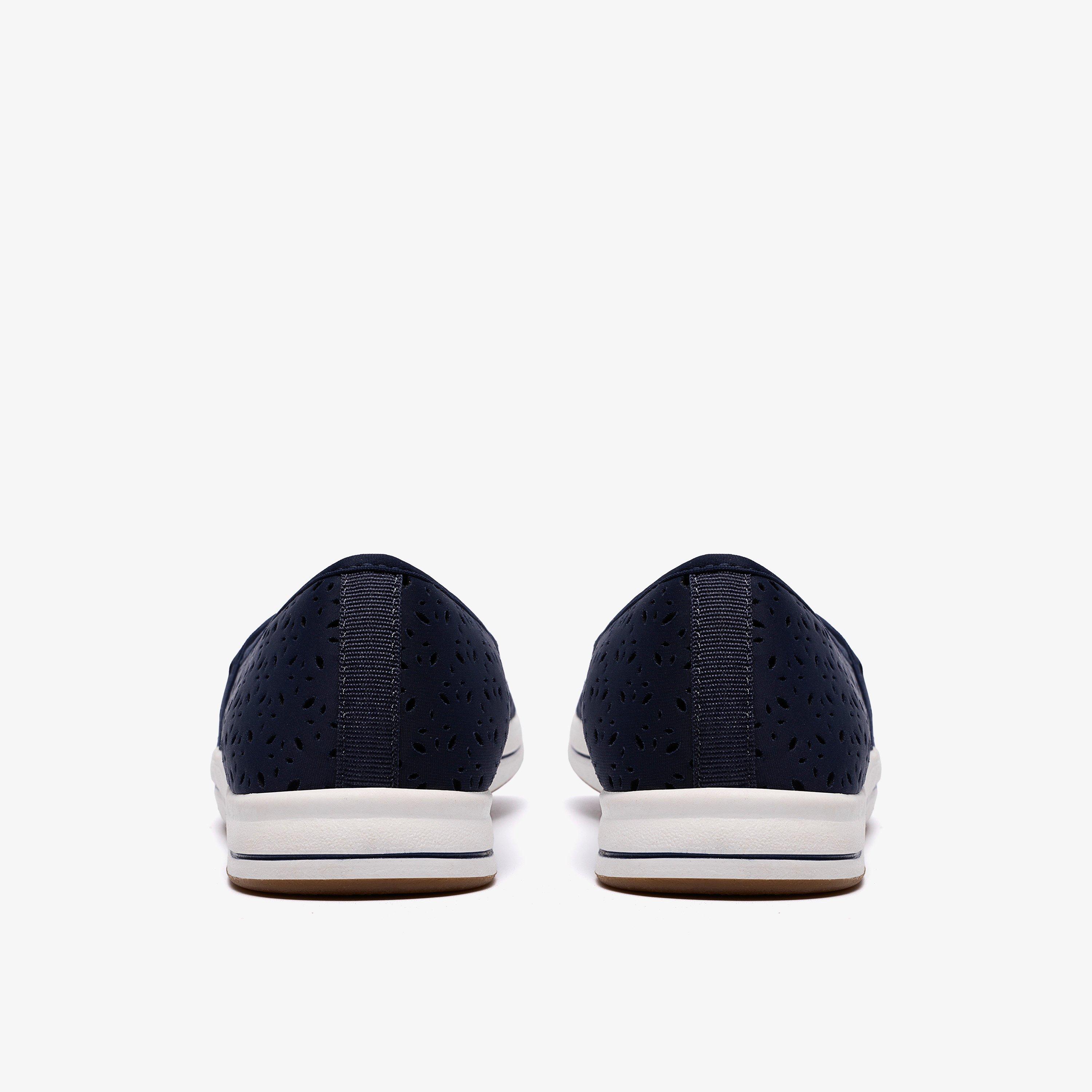 Womens Breeze Lily Navy Slip-Ons | Clarks