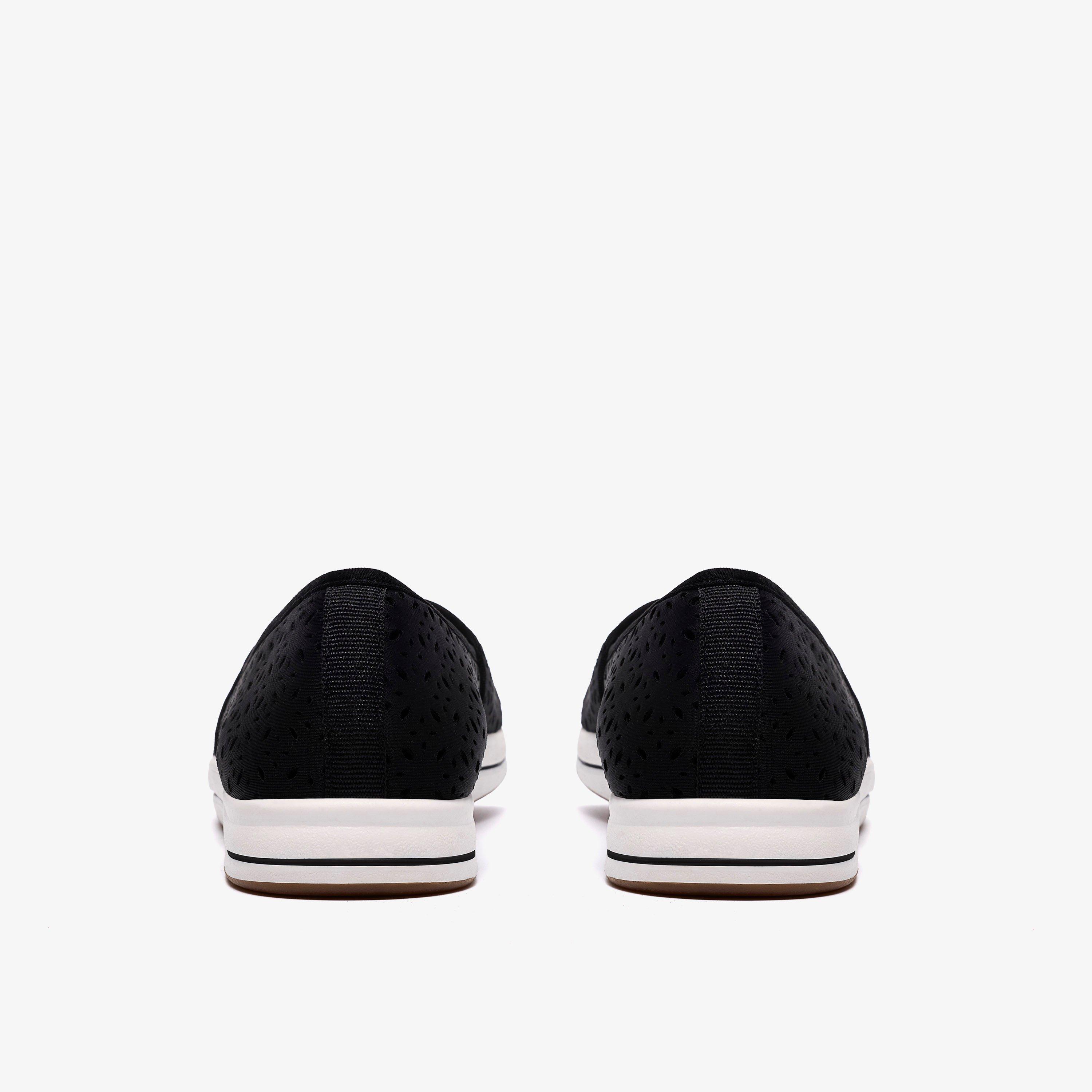 Womens Breeze Lily Black Slip-Ons | Clarks