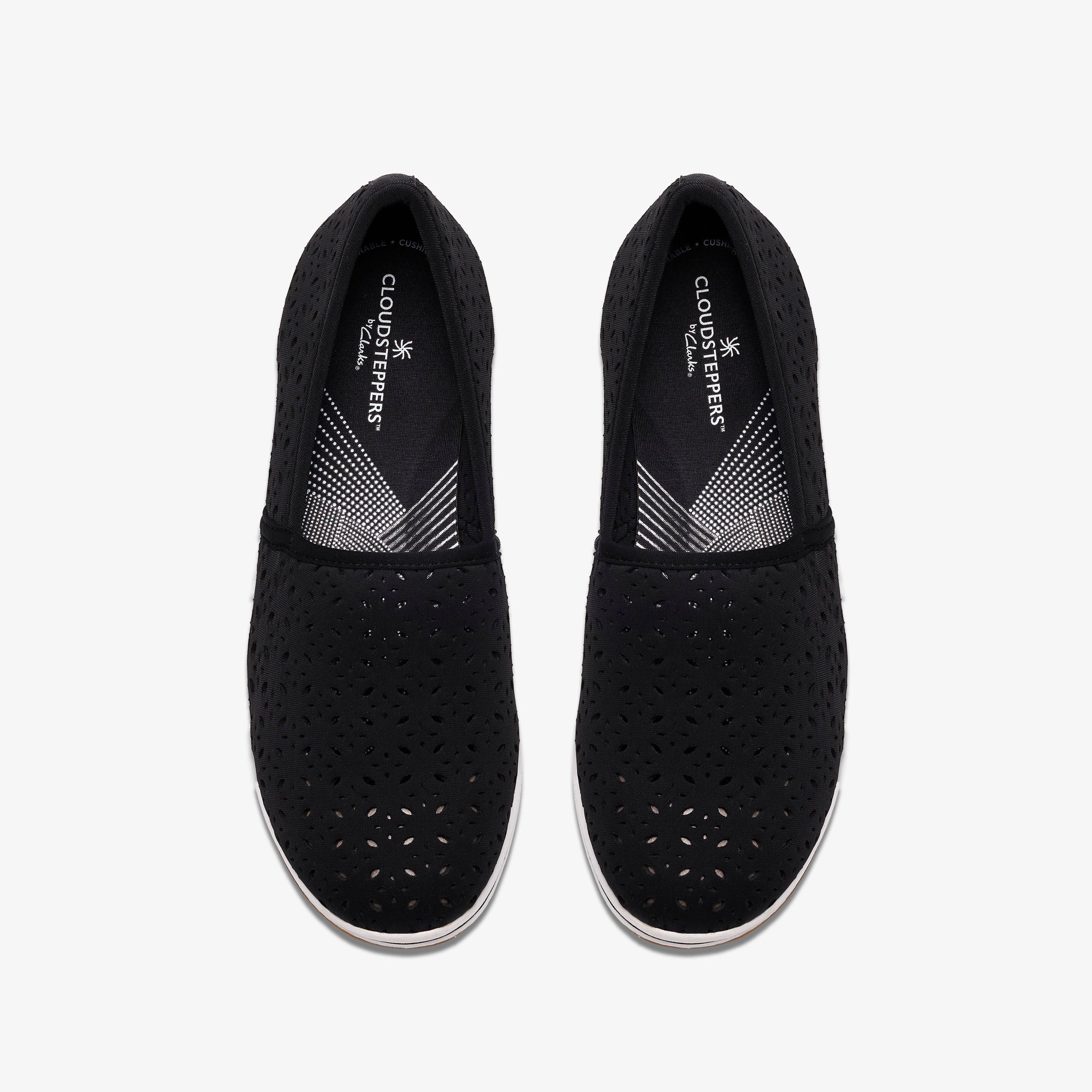 Womens Breeze Lily Black Slip-Ons | Clarks