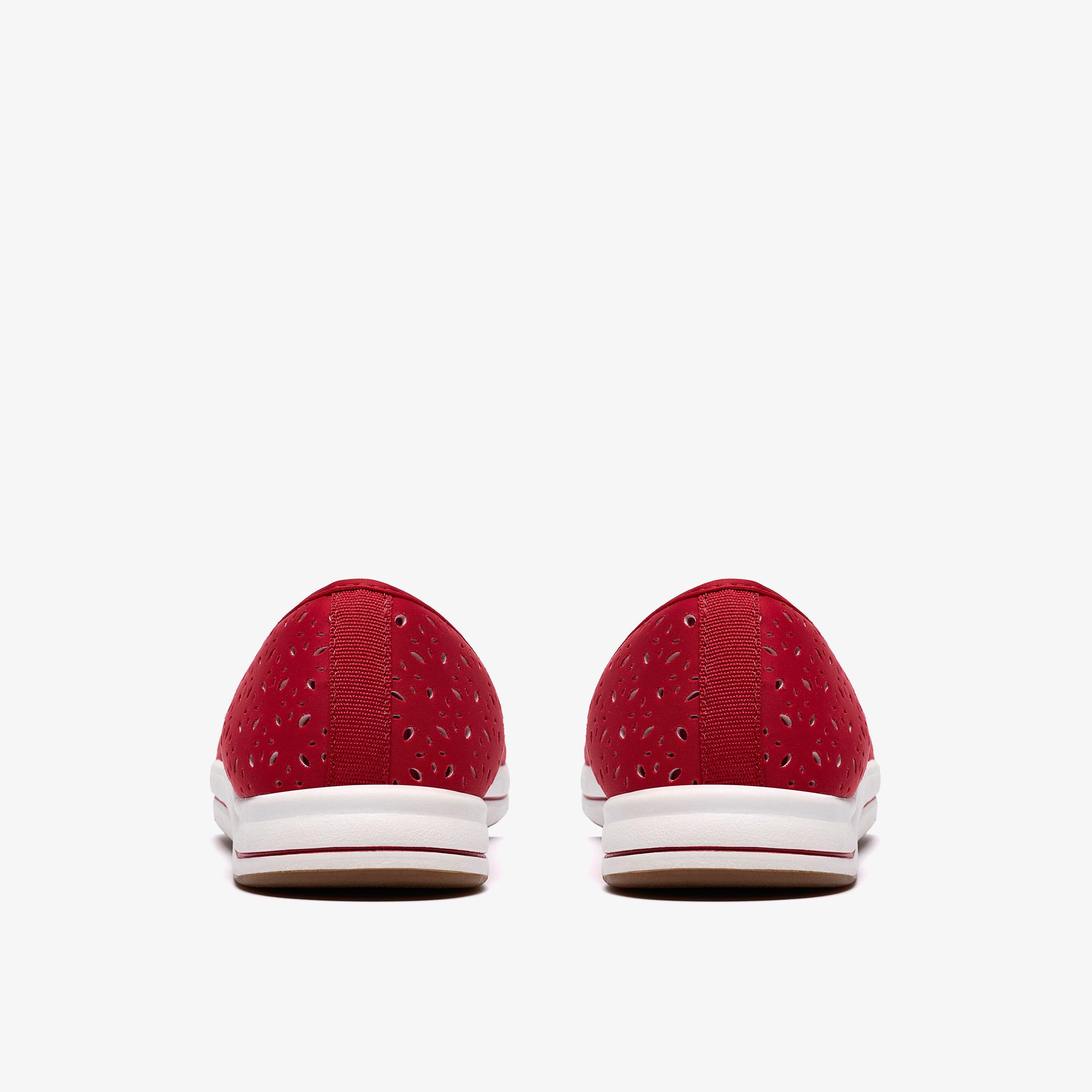 Womens Breeze Lily Cherry Slip Ons | Clarks