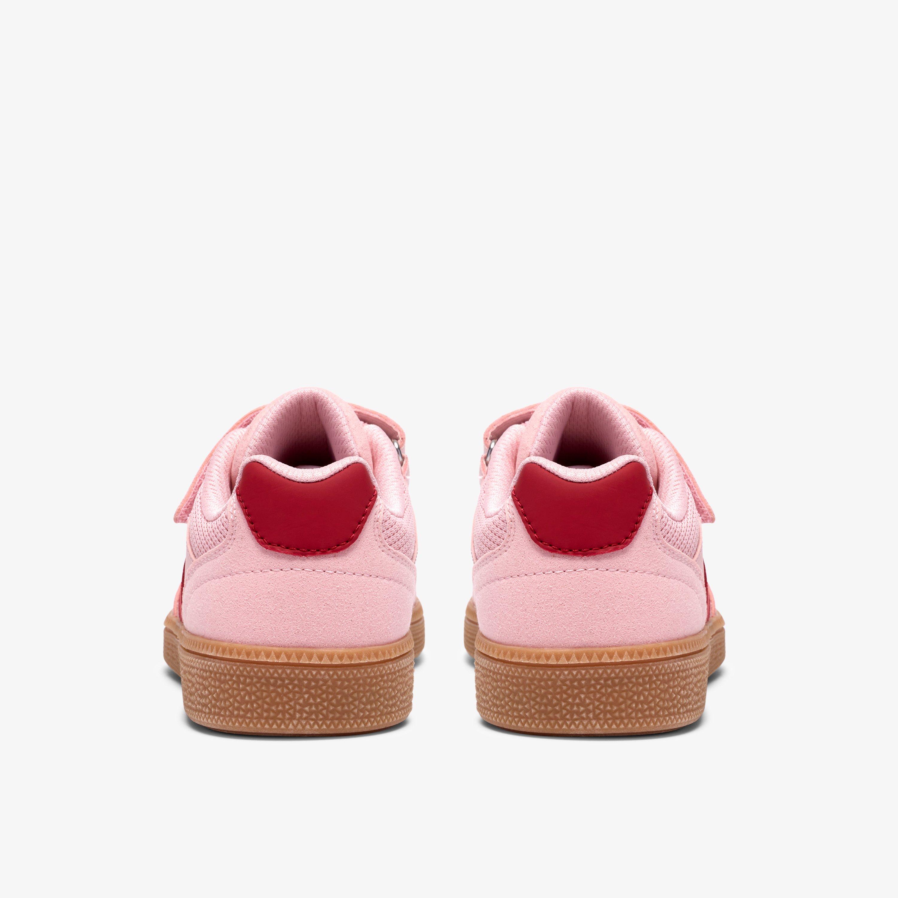Girls Cypress Step Kid Pink Combination Trainers, Riptape | Clarks Outlet
