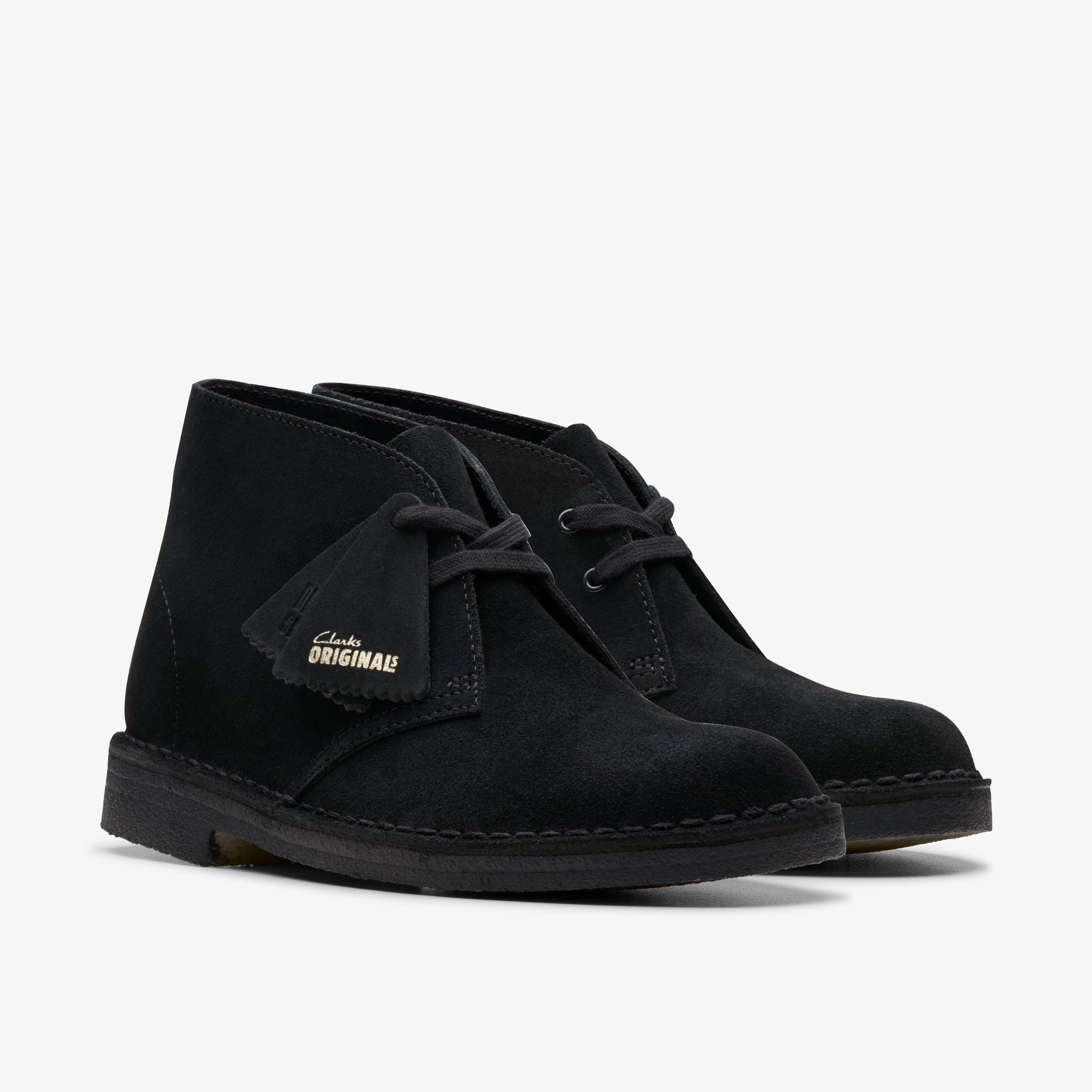 Womens Desert Boot Black Suede Ankle Boots, Desert Boots | Clarks UK