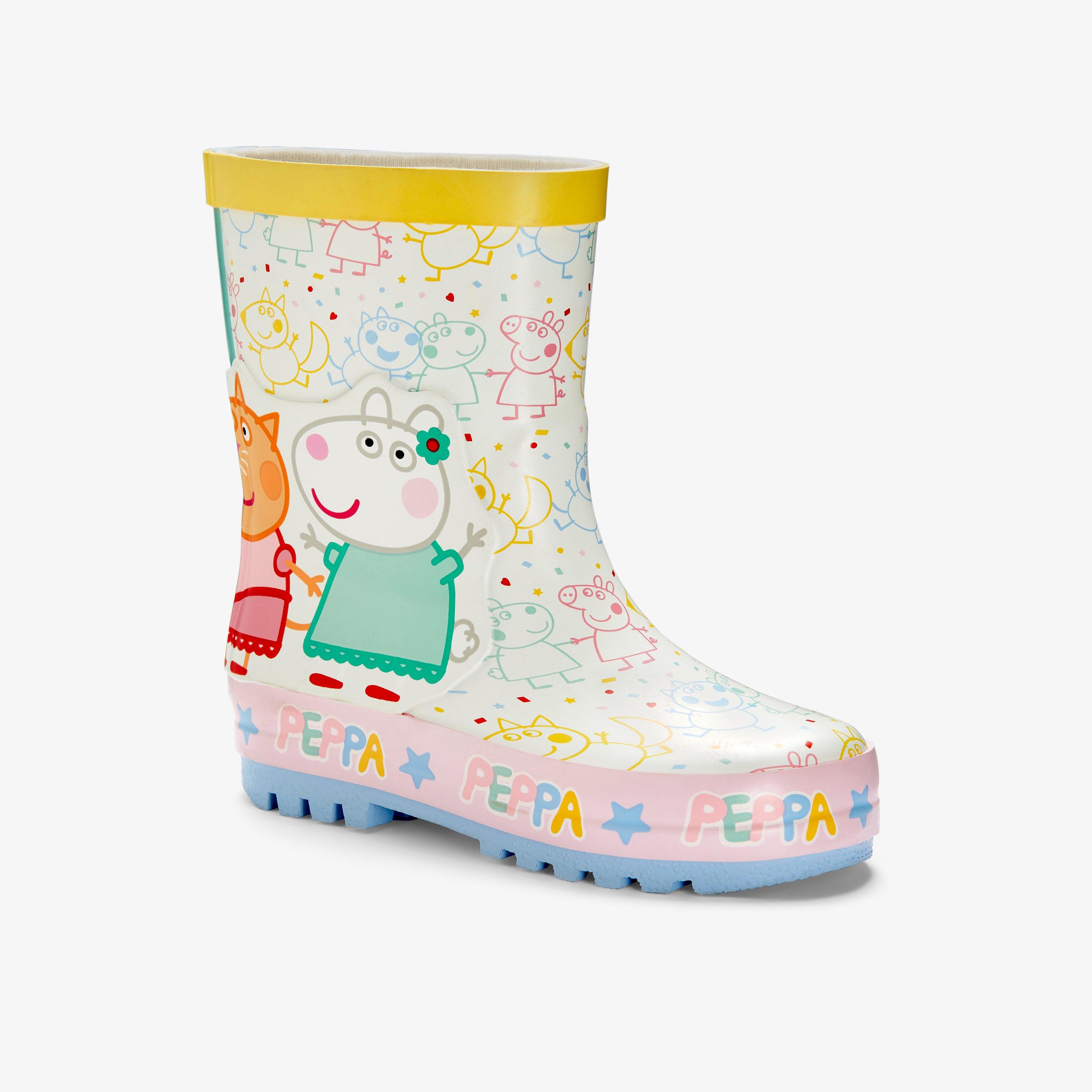 Girls Peppa Pig Welly Toddler Multicolour Wellies | Clarks Outlet