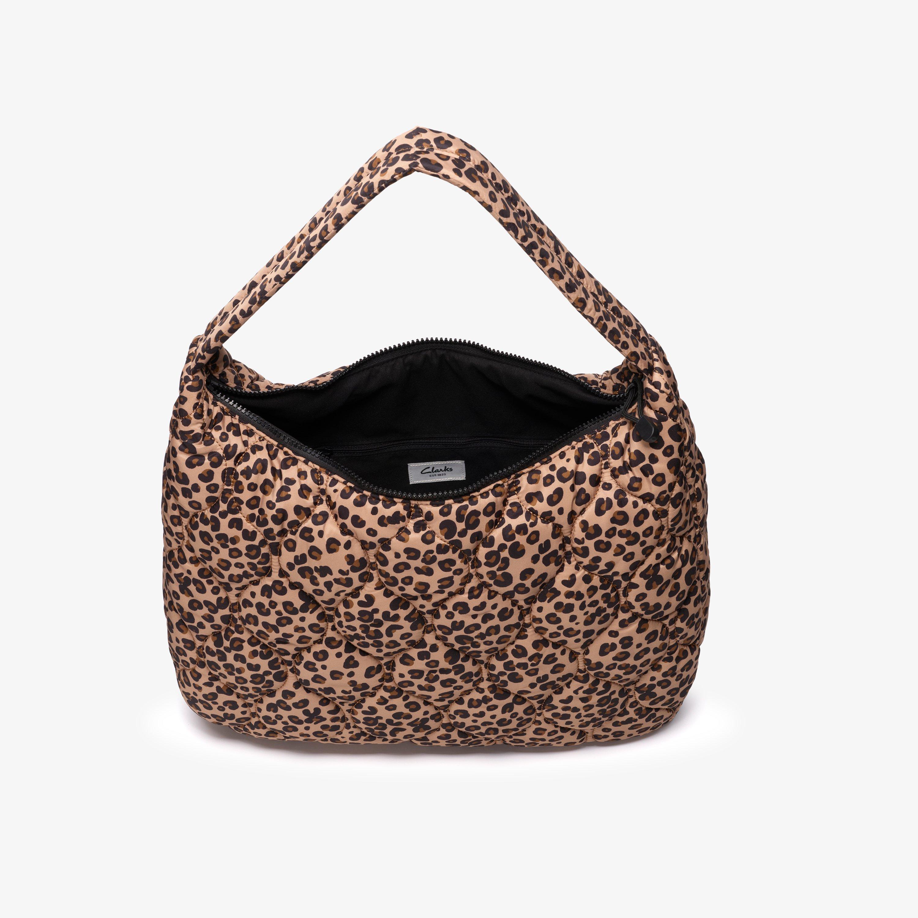 Womens Quilted Tote Leopard Print Shoulder Bag, Tote Bag | Clarks UK