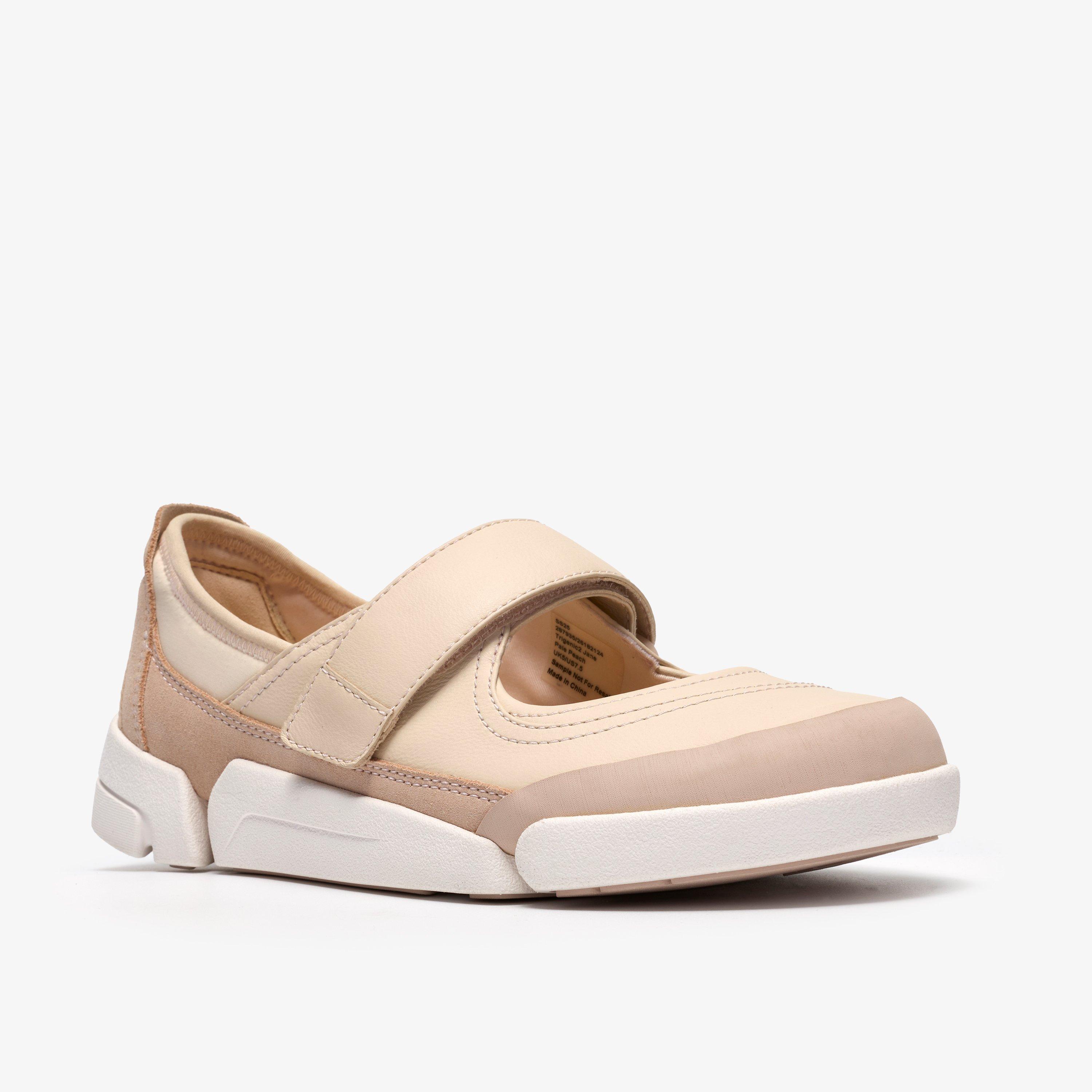 Womens Trigenic2 Bar Pale Peach Mary Jane | Clarks IE