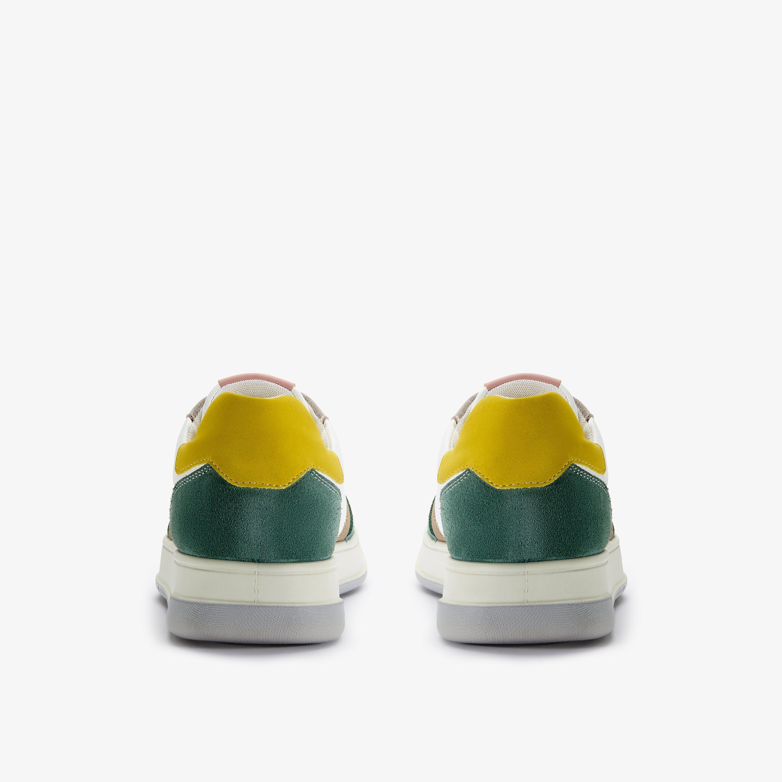 Womens Hartridge Walk Green Combination Trainers | Clarks Outlet
