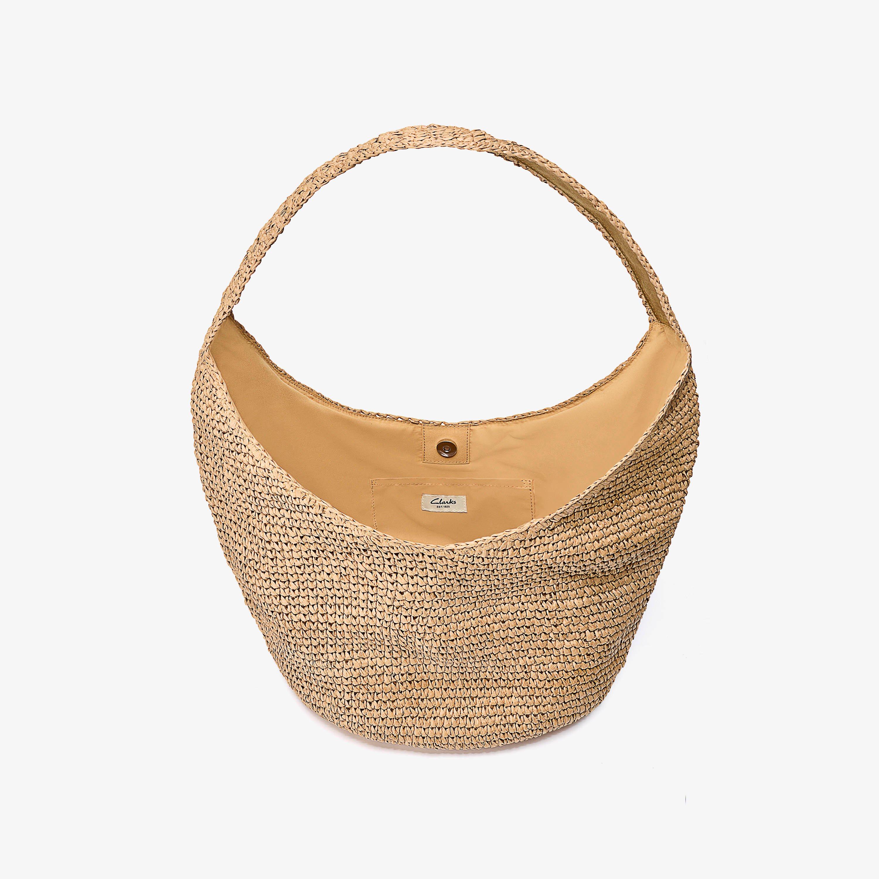 Womens Talia Straw Natural Shoulder Bag, Tote | Clarks UK