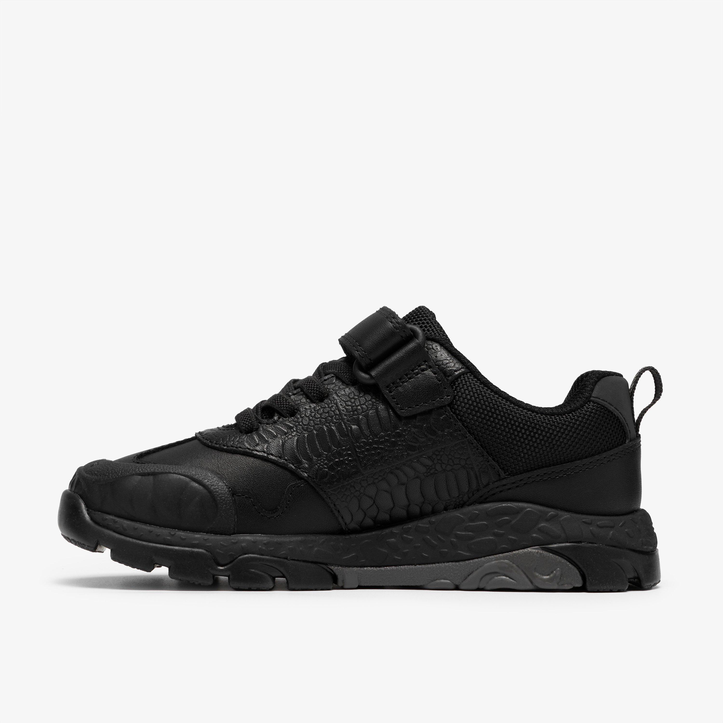 Baskets Enfant Garçon Steggy2 Soar Kid en Cuir Noir, Fermeture à ...