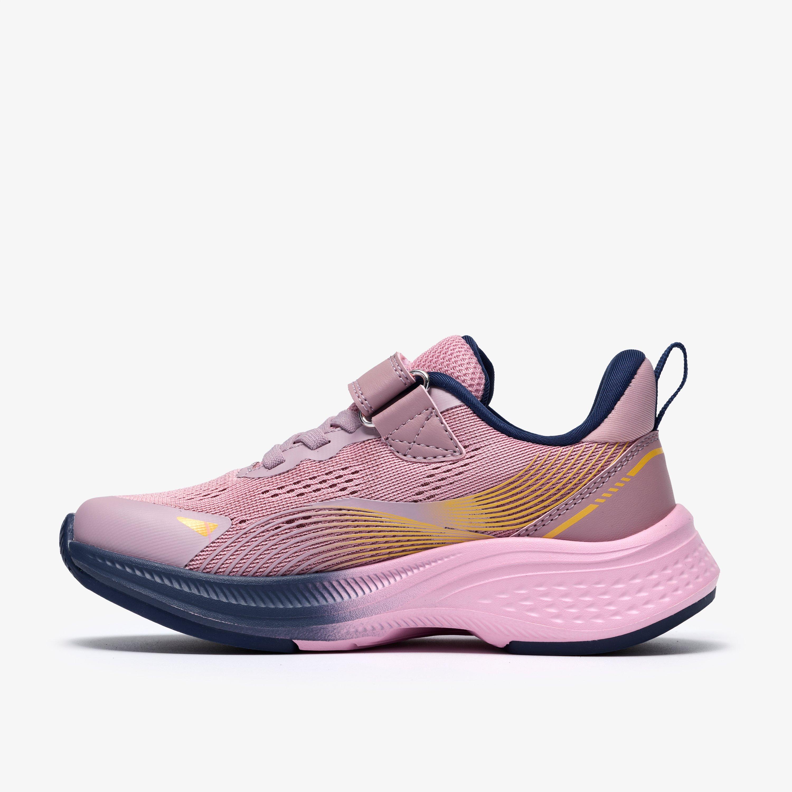 Girls Lumen Hero Kid Dusty Pink Trainers, Riptape | Clarks