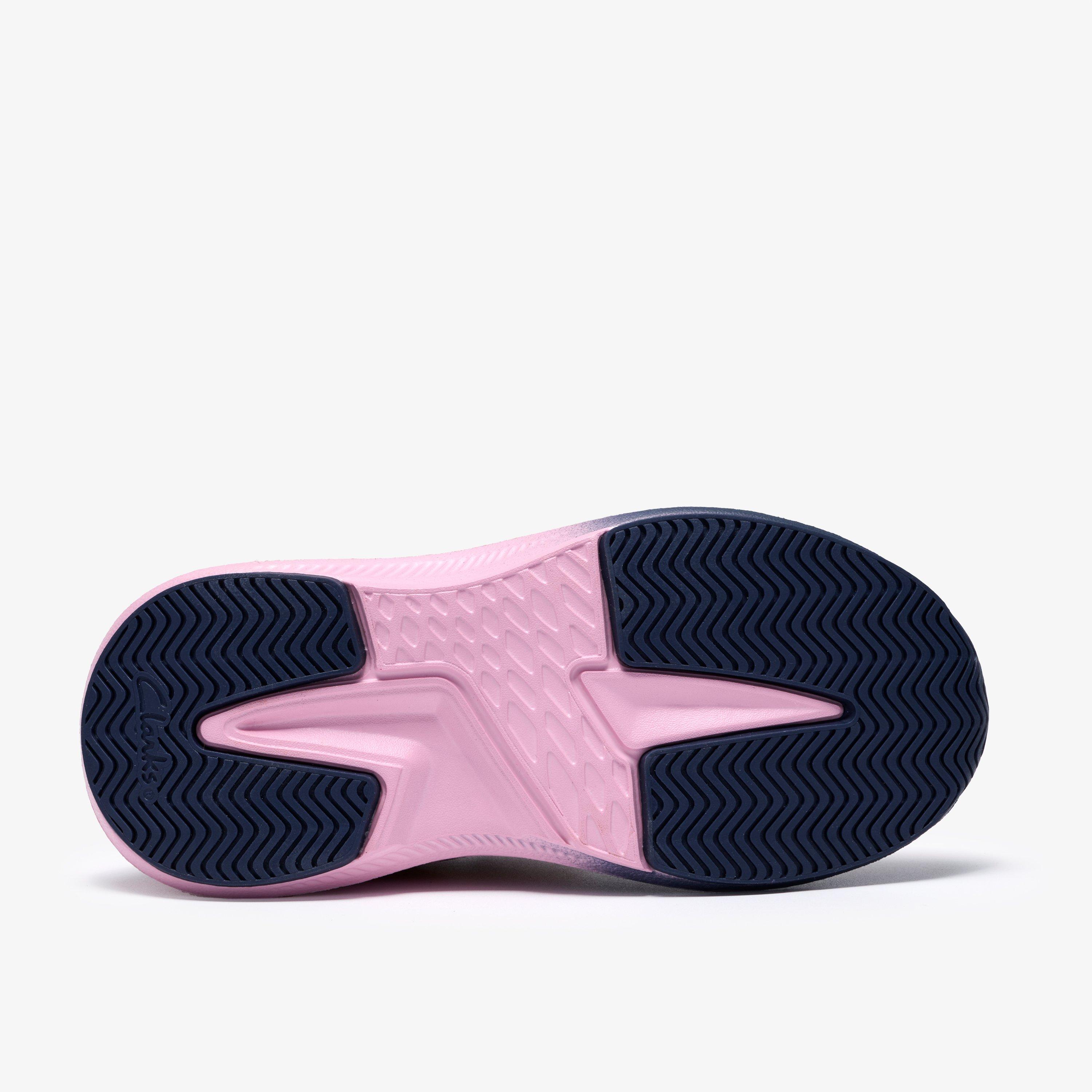 Girls Lumen Hero Kid Dusty Pink Trainers, Riptape | Clarks