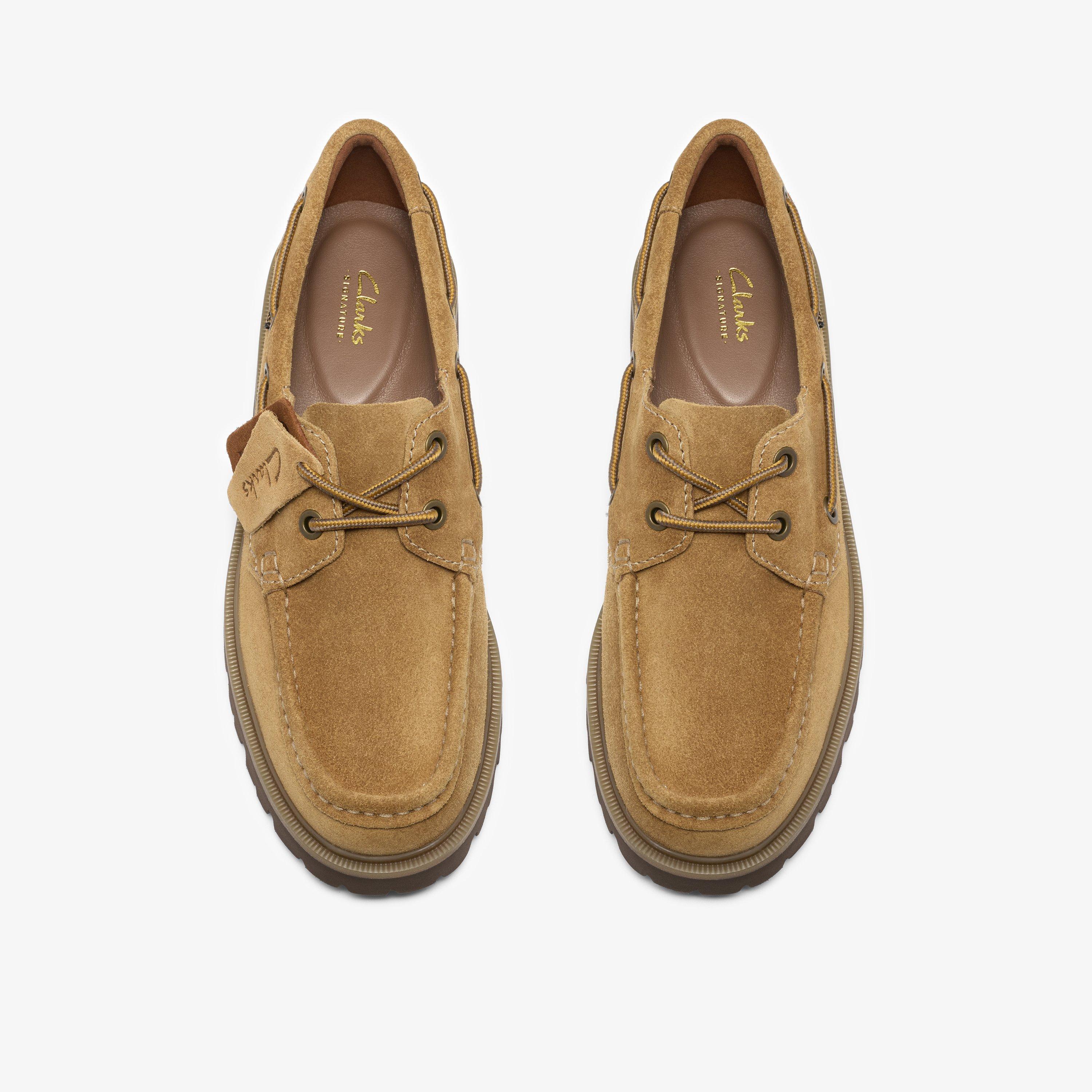 Mens Cleyhill Boat Wheat Suede Boat Shoes | Clarks UK