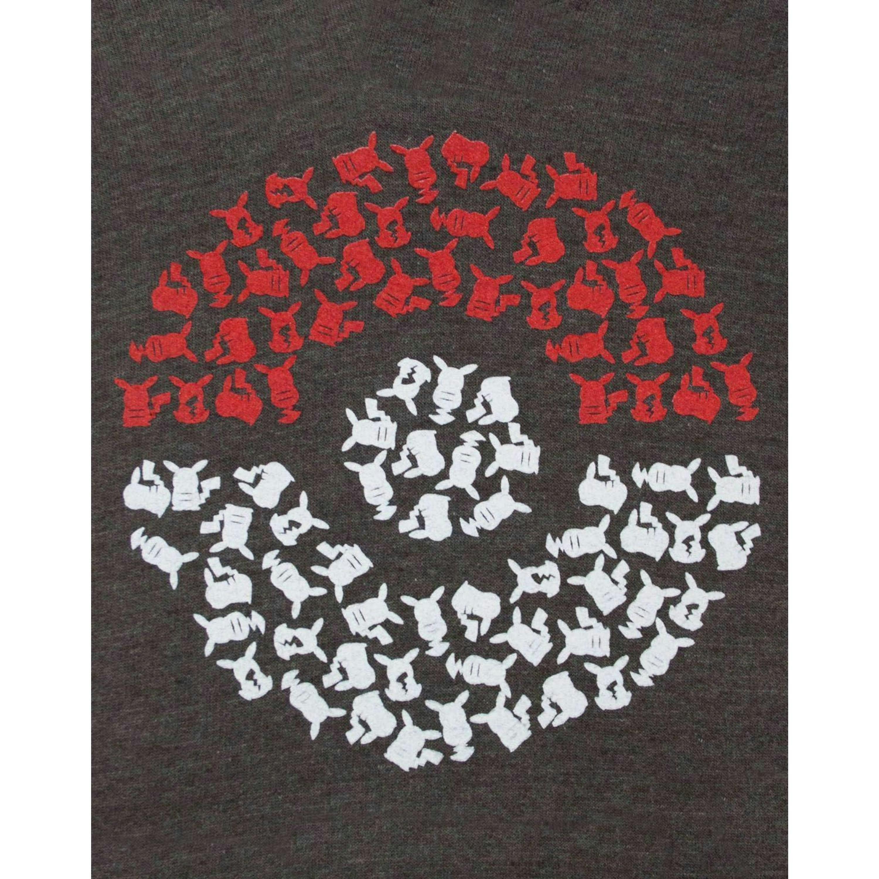 Pokemon Boys Grey Pikachu Silhouettes In Pokeball Hoodie by Vanilla ...